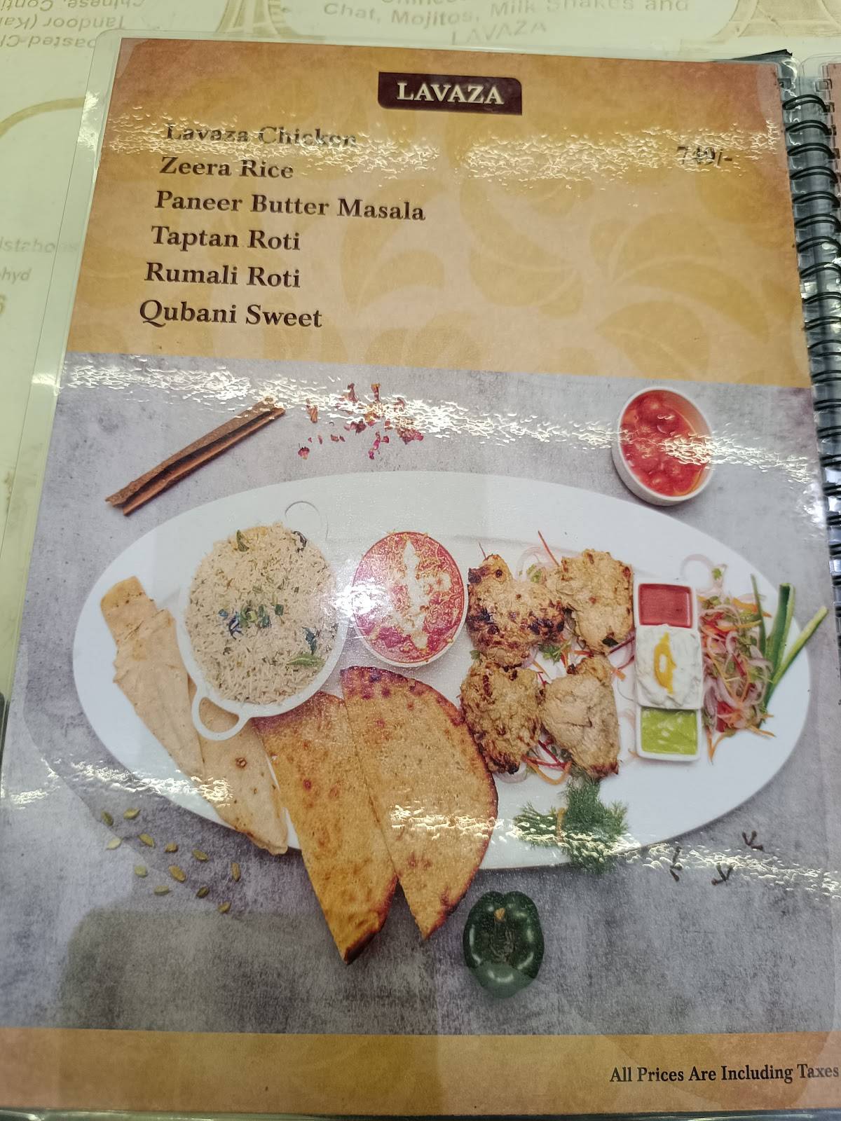Menu at Pista House Bakery, Mahbubnagar