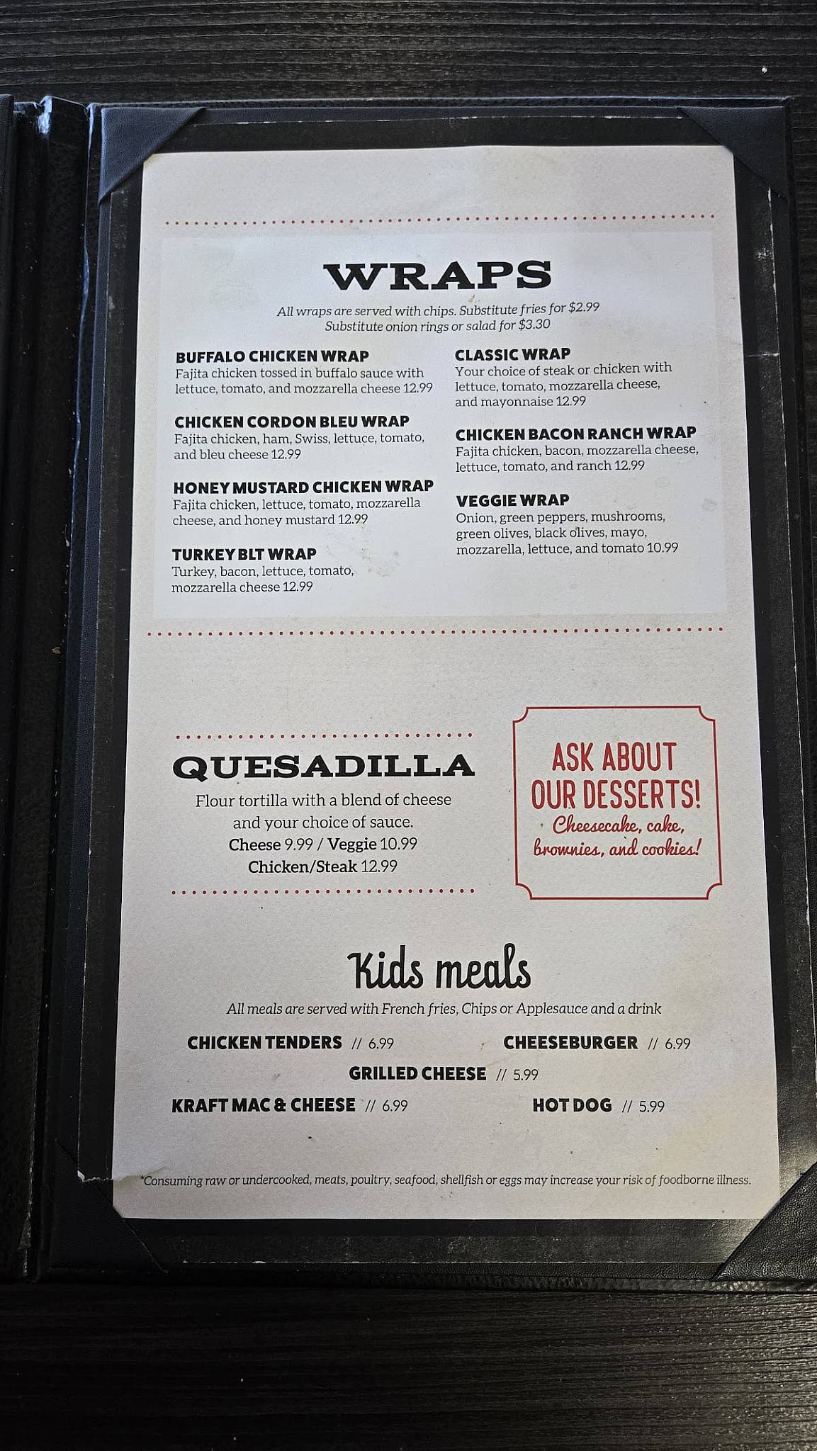 Menu at Pitt Stop Sports Bar & Grill, Granger
