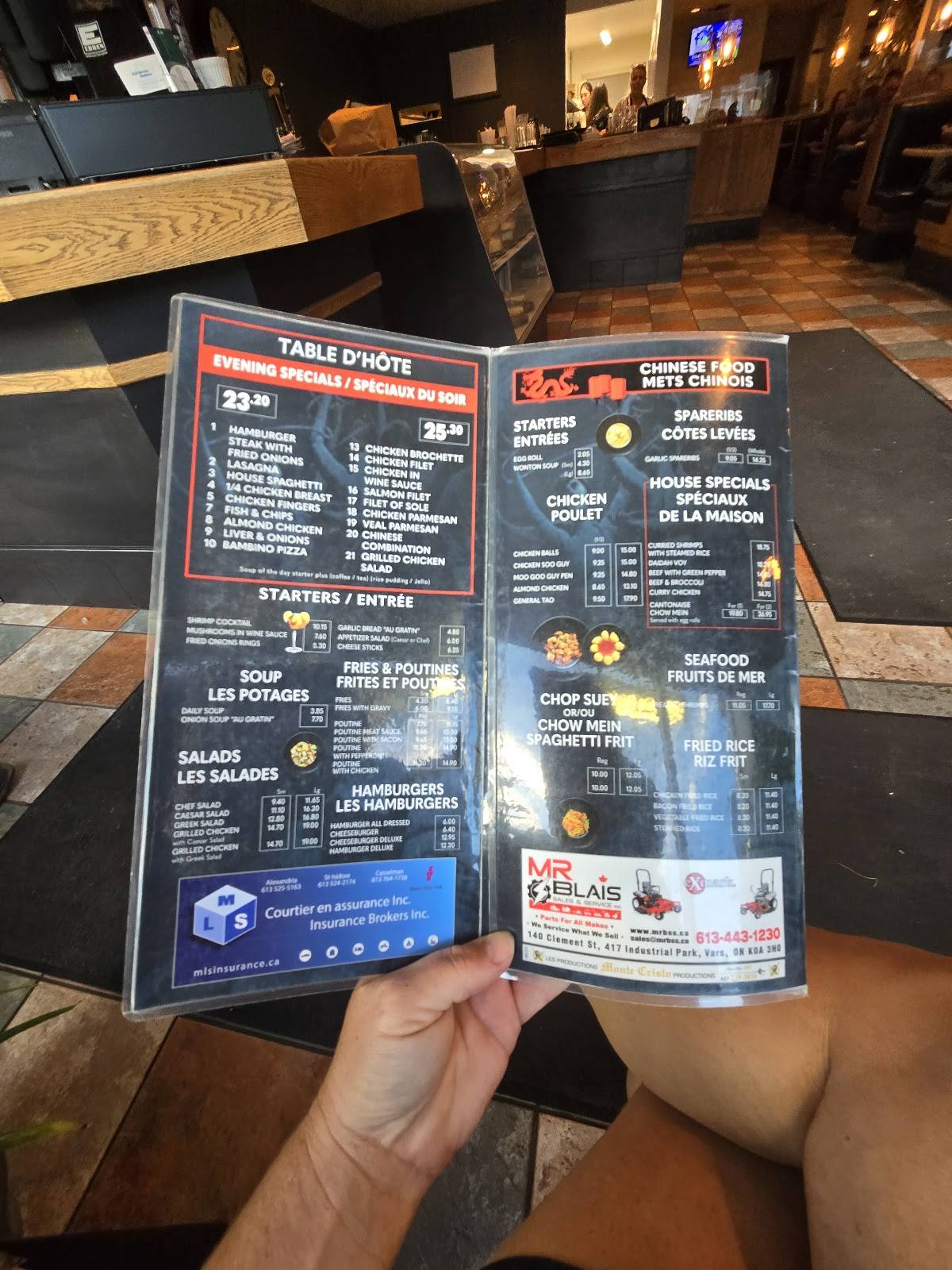 Menu at Alexandria Restaurant Pizza, Alexandria