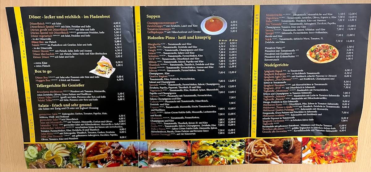 Speisekarte Eva’S Grill In Bochum – OZIZG