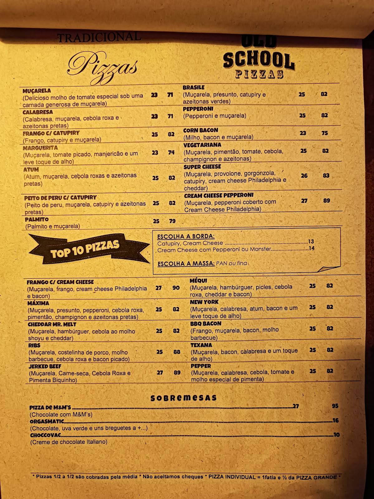 Menu em Mr. Texas Pizza pizzaria, São Paulo, Av. Águas de São Pedro