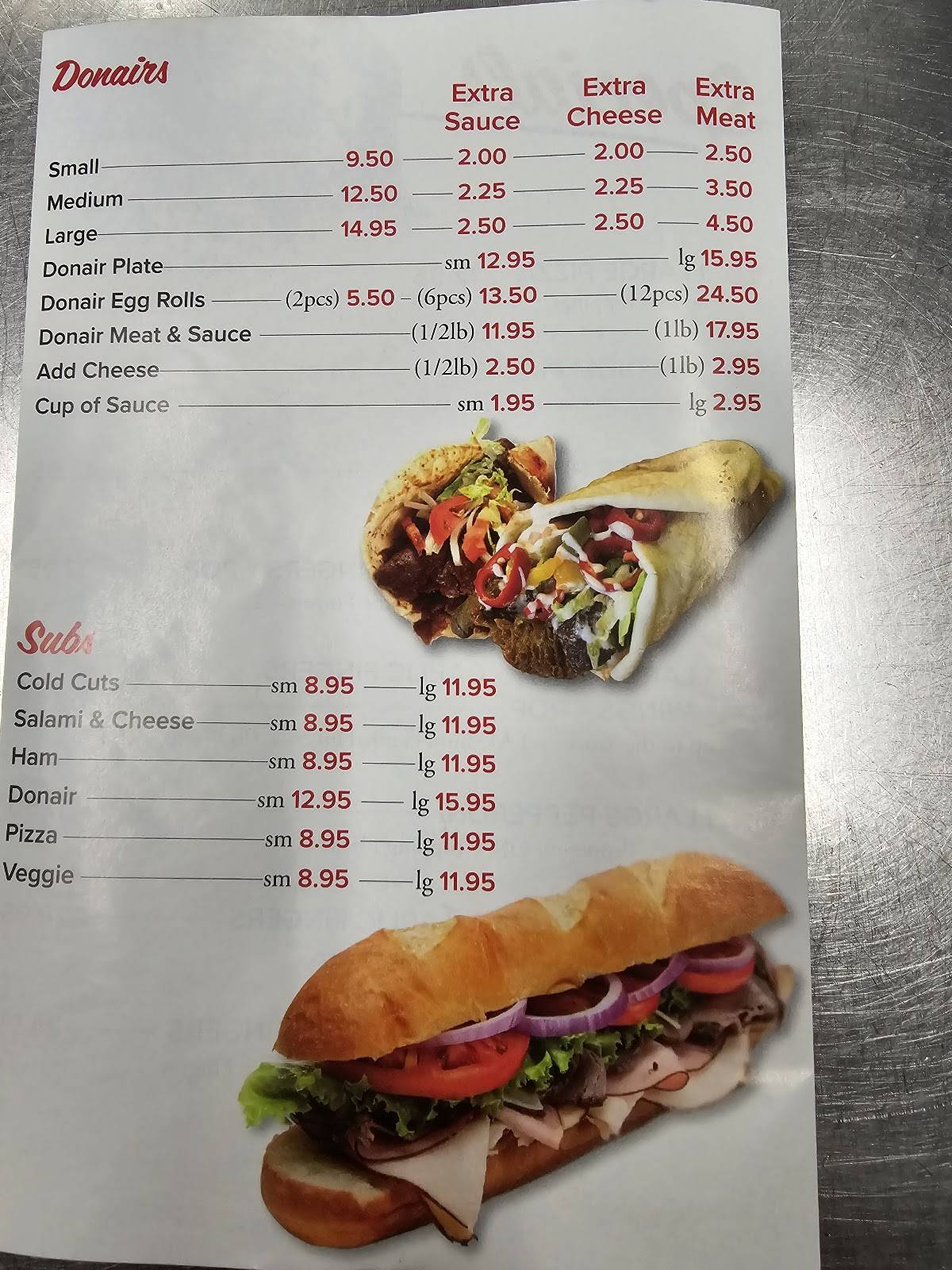Menu at Tucker Lake Pizza pizzeria, Beaver Bank