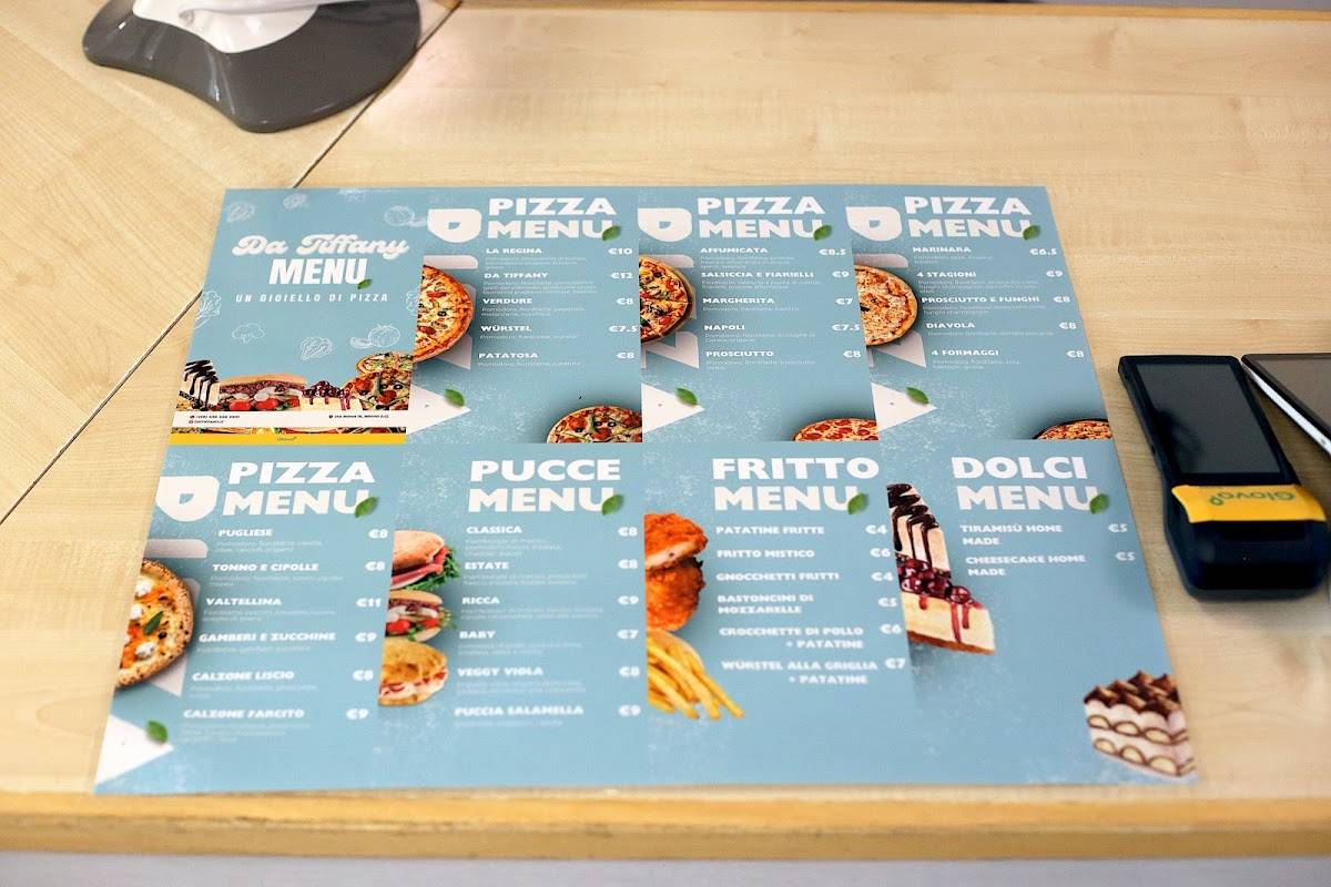 Menu au Pizzeria & Hamburgeria Da Tiffany, Brivio