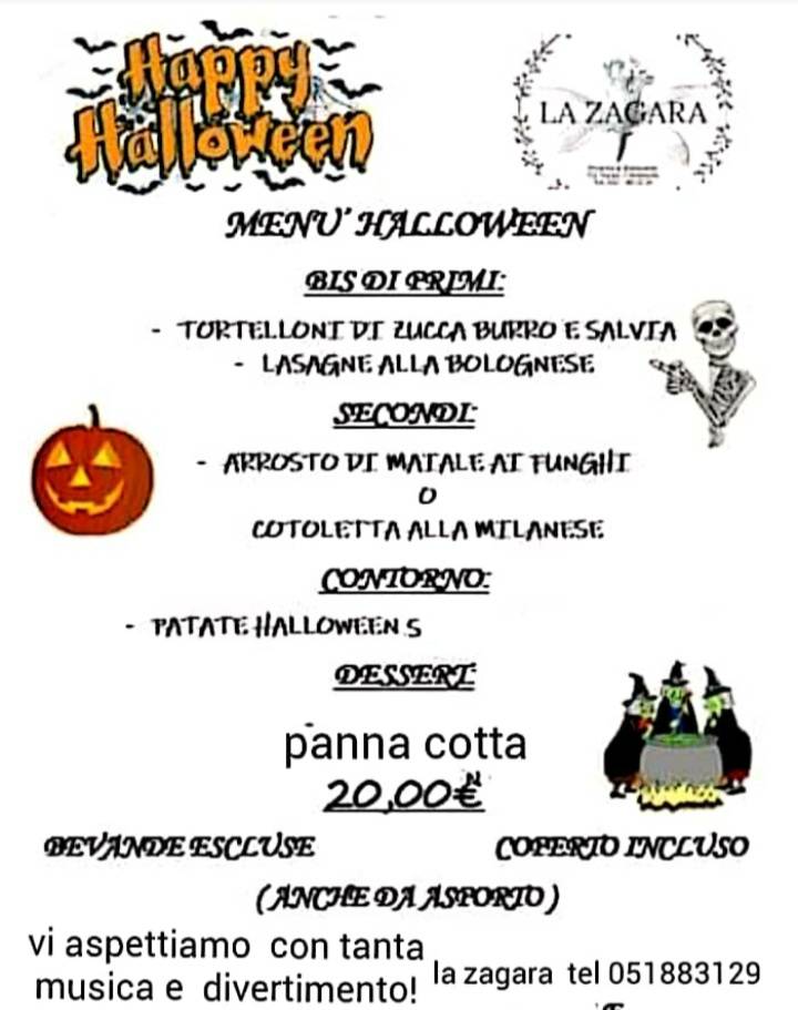 Speisekarte von Pizzeria e Ristorante La Zagara, Molinella