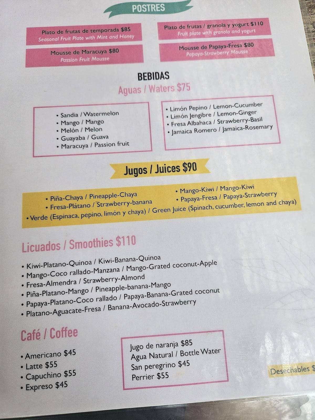 Menu at Captain Sandwich restaurant, Playa del Carmen, 5ta Avenida mz ...