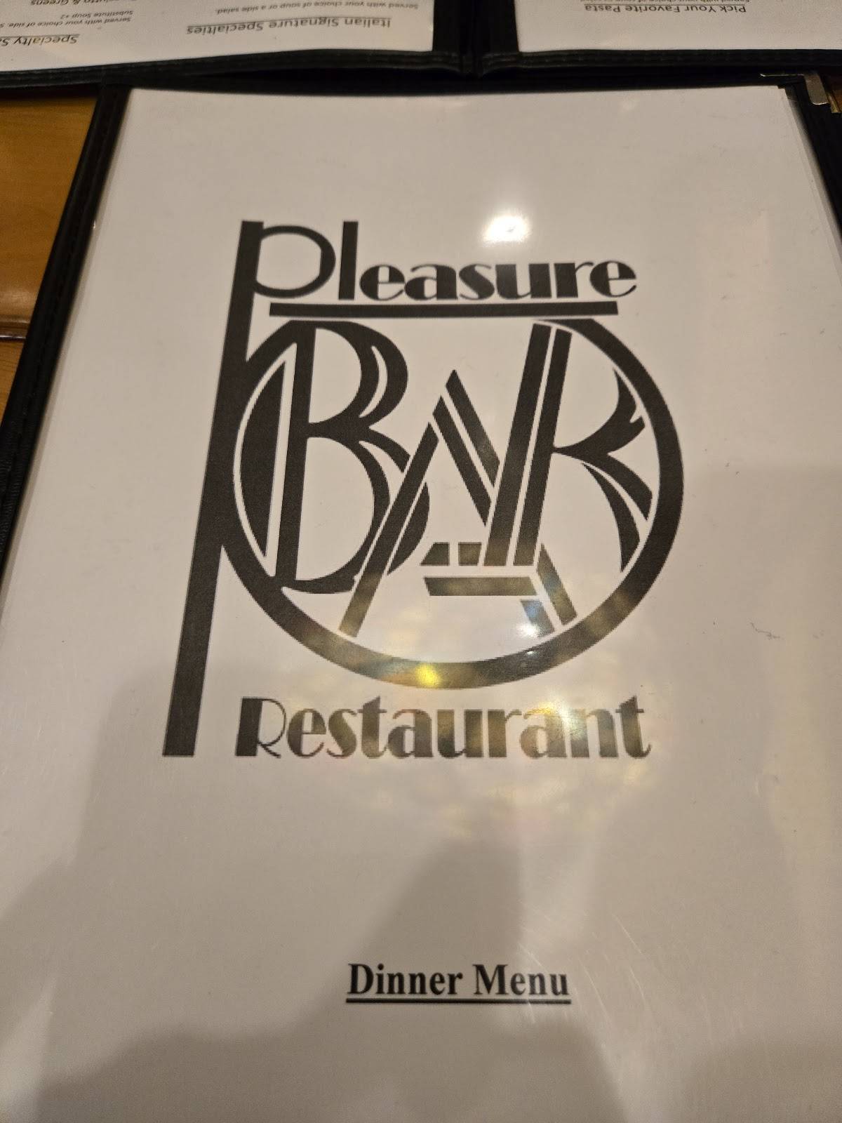 Menu at Pleasure Bar, Pittsburgh