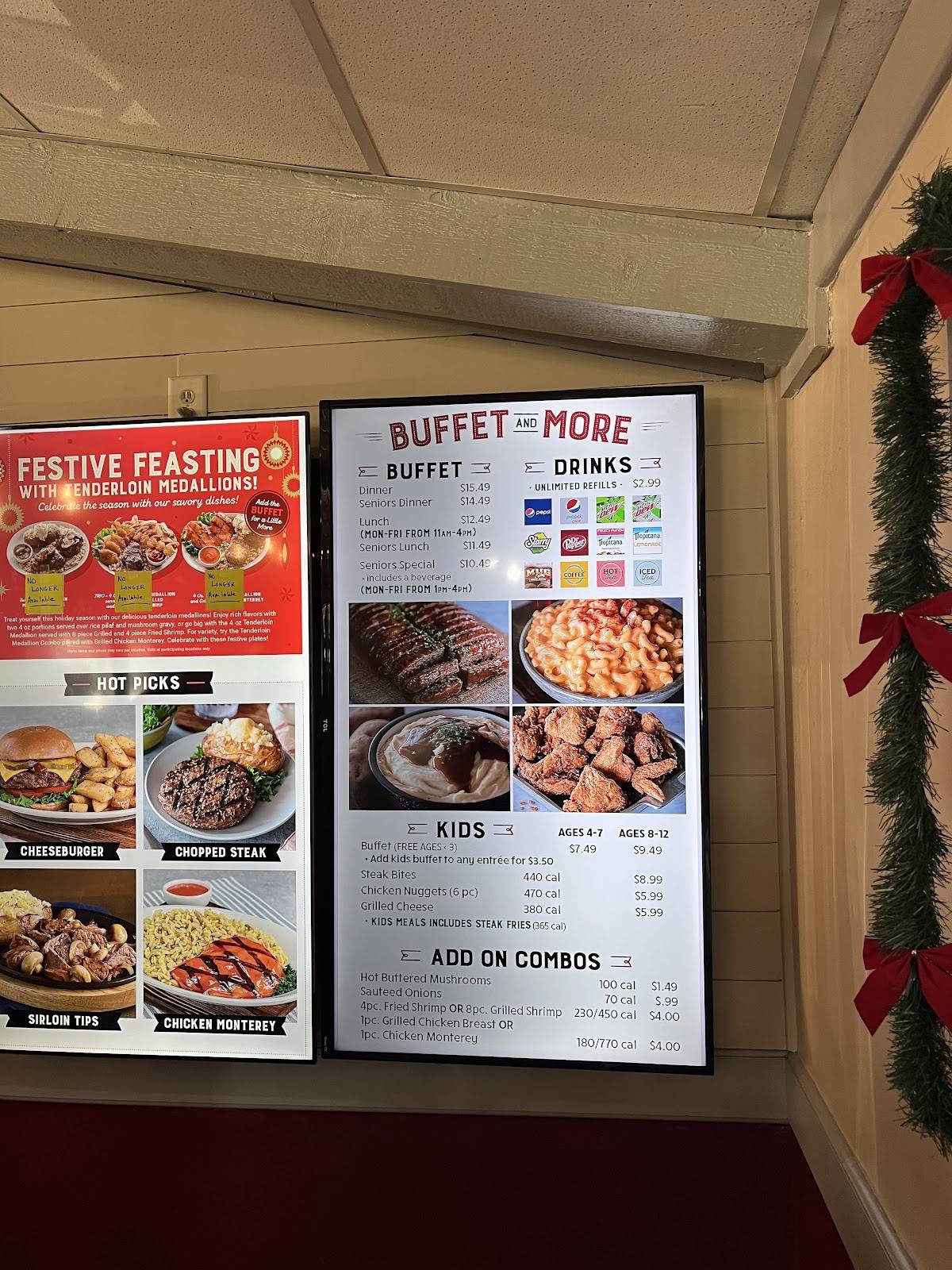 Menu at Ponderosa steakhouse, Columbus, S High St