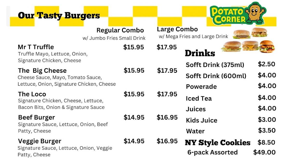 Menu at Potato Corner Cobblebank fast food, Melton South