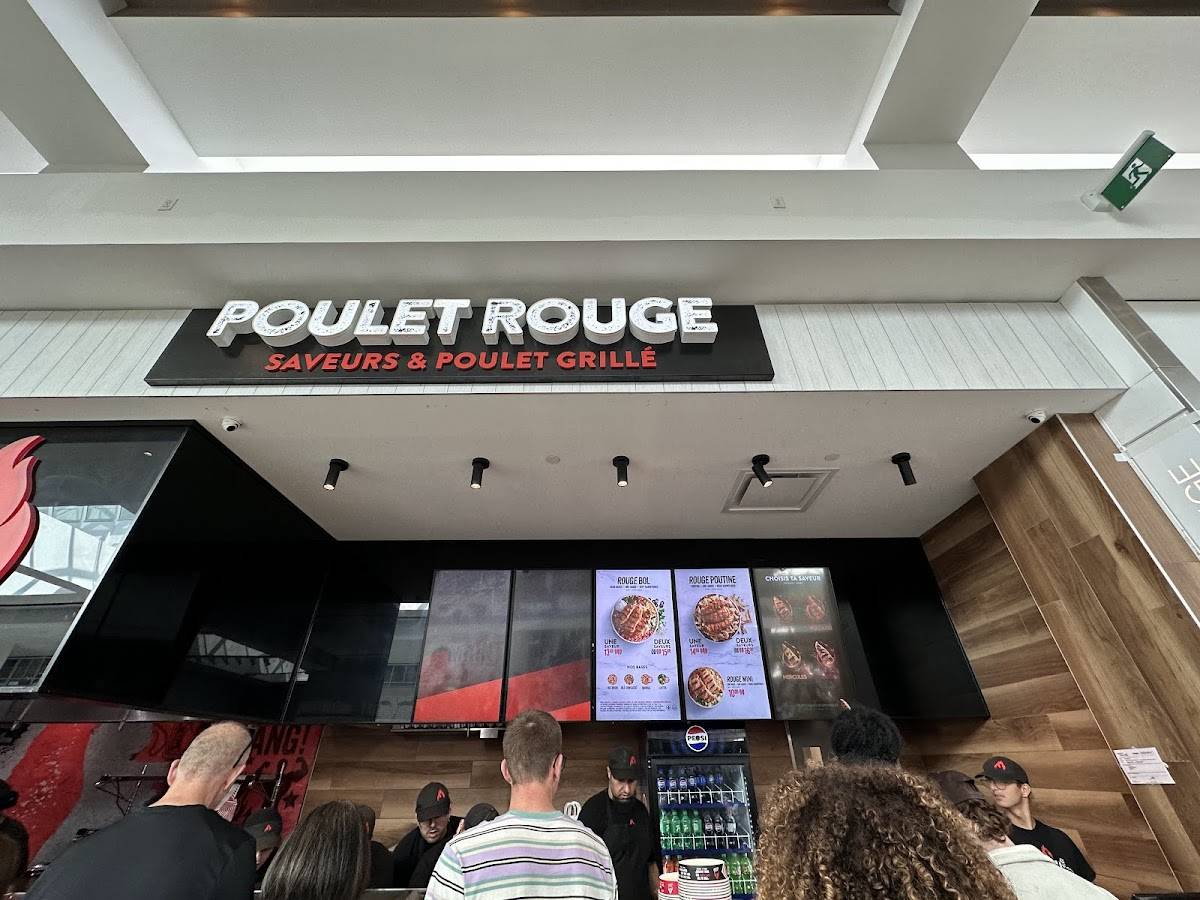 Menu au Poulet Rouge Laurier Québec restaurant, Québec, Bd Laurier Niveau 3