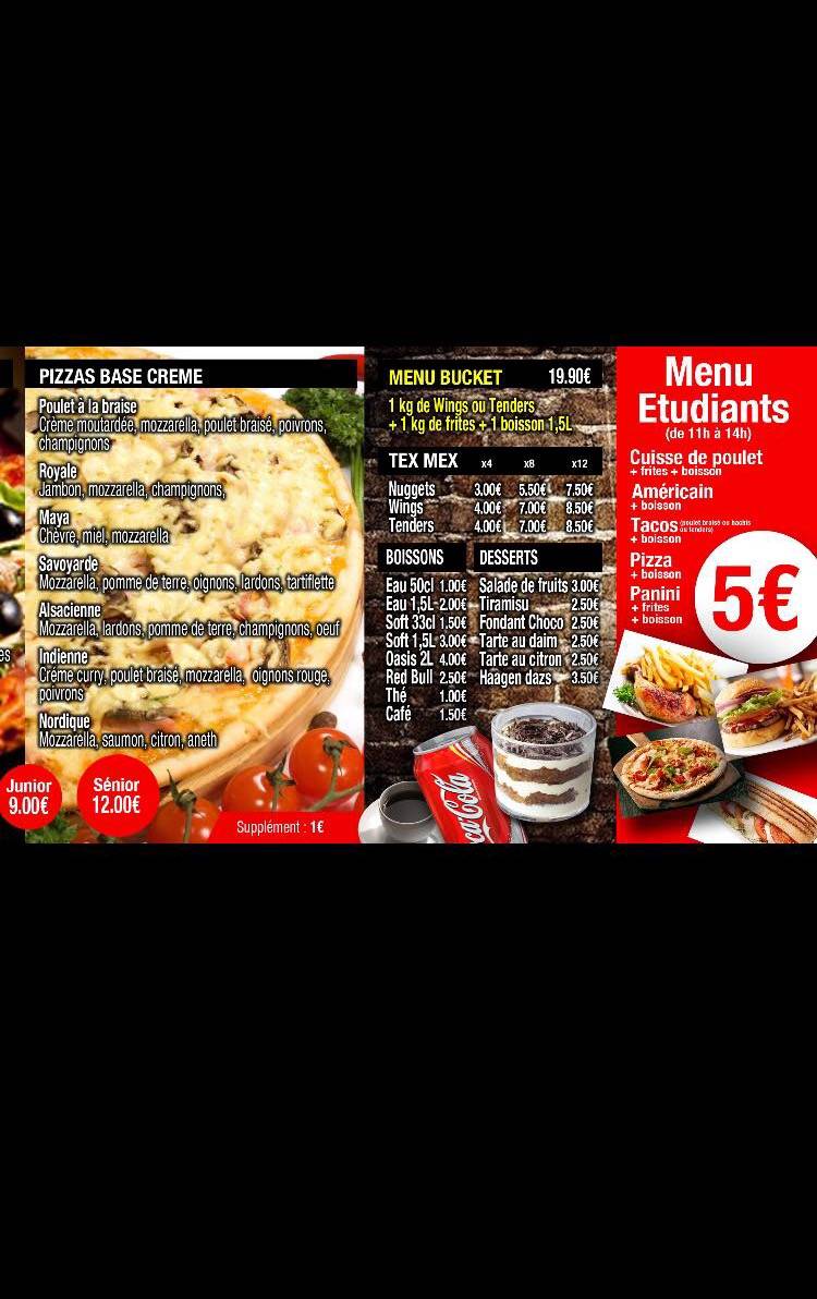 Menu at Poutchi BbQ, Metz
