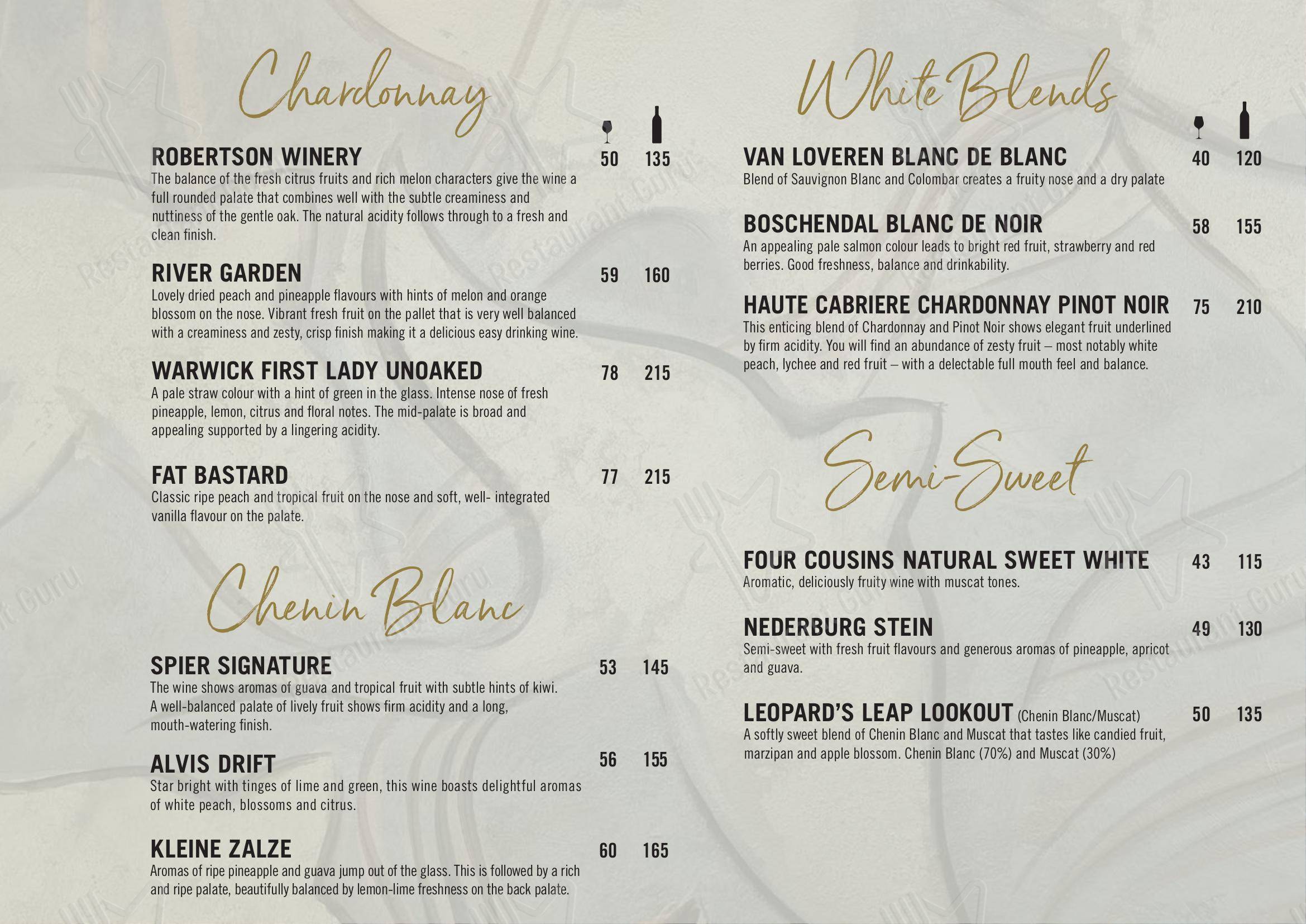 Menu at Summit Grill and Sky Bar Menlyn, Pretoria