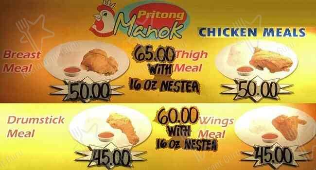 Menu at Pritong Manok, Lapu-Lapu City, Food Republic