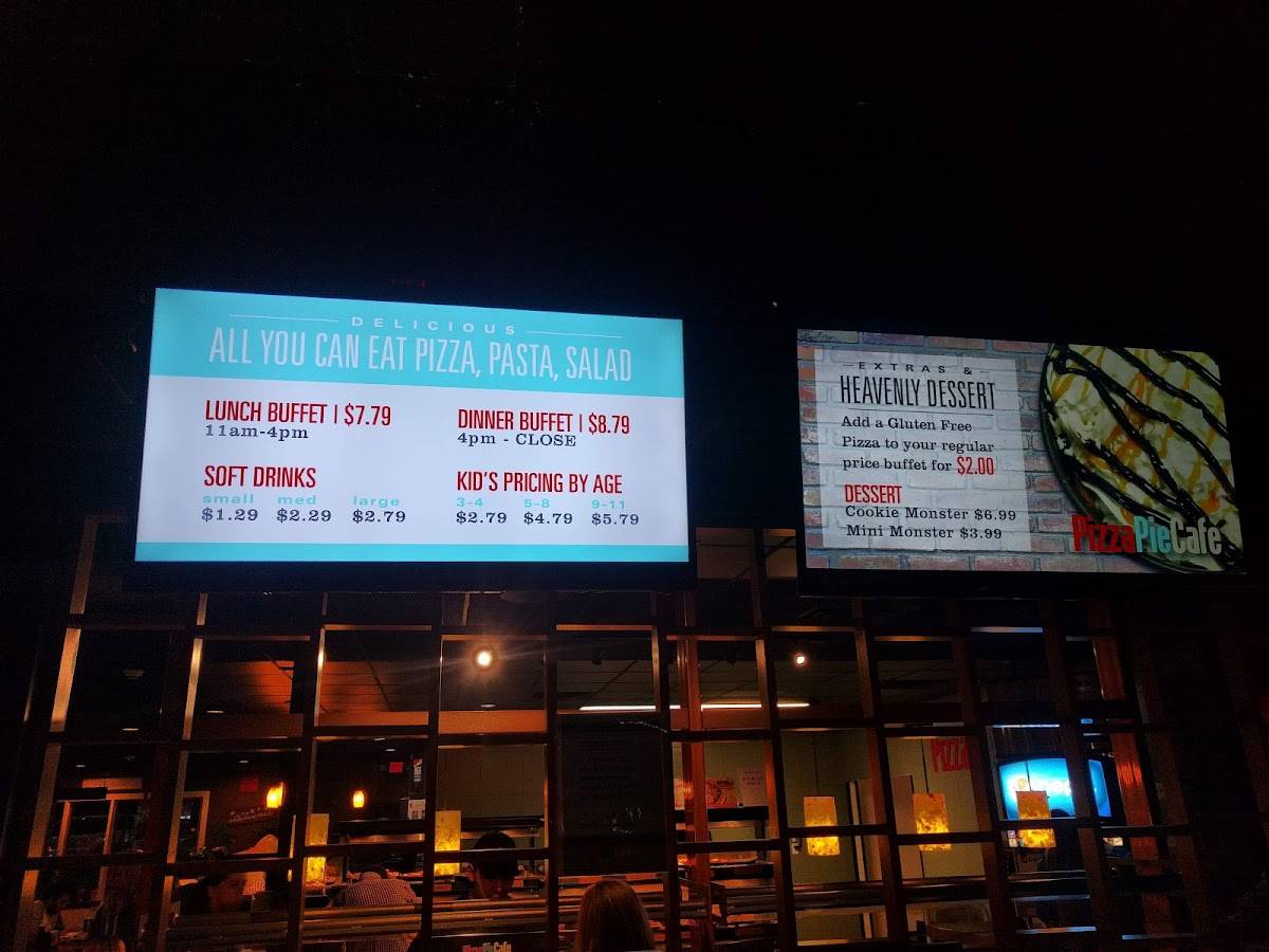 Menu at Pizza Pie Cafe, Provo