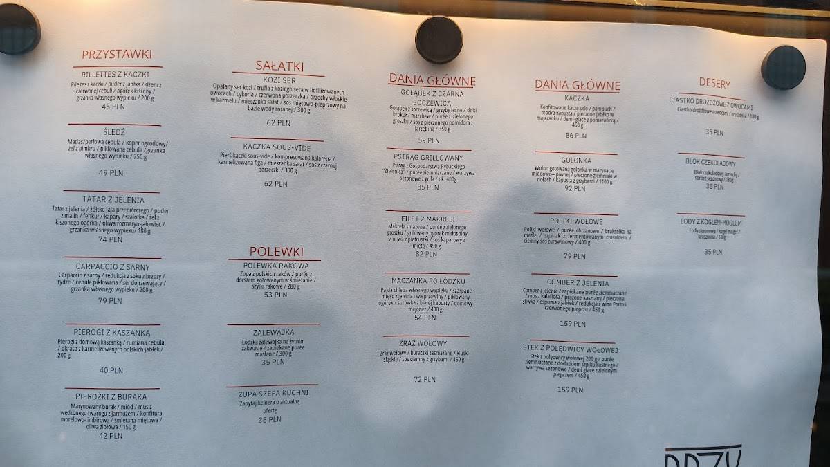 Menu At Przy Kominie Restaurant d menu-at-przy-kominie-restaurant-d