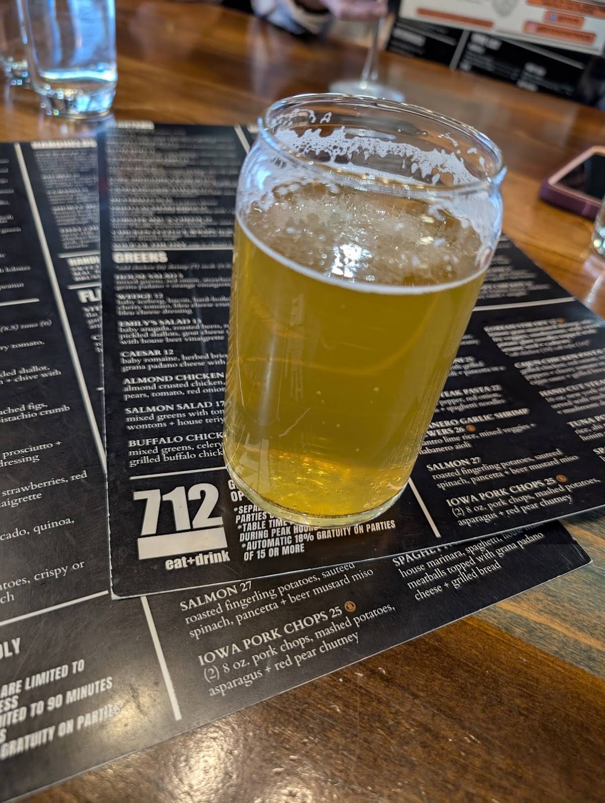 Menu at 712 Eat + Drink pub & bar, Council Bluffs, Madison Ave #700