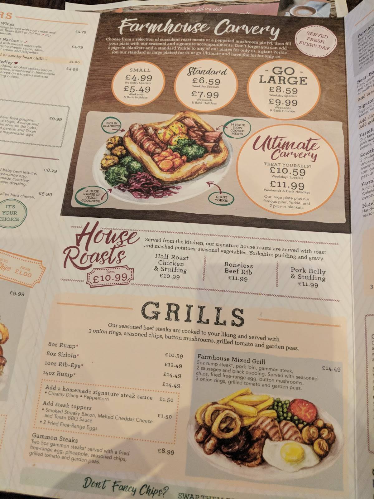 Menu at Allerton Hall - Dining & Carvery pub & bar, Liverpool