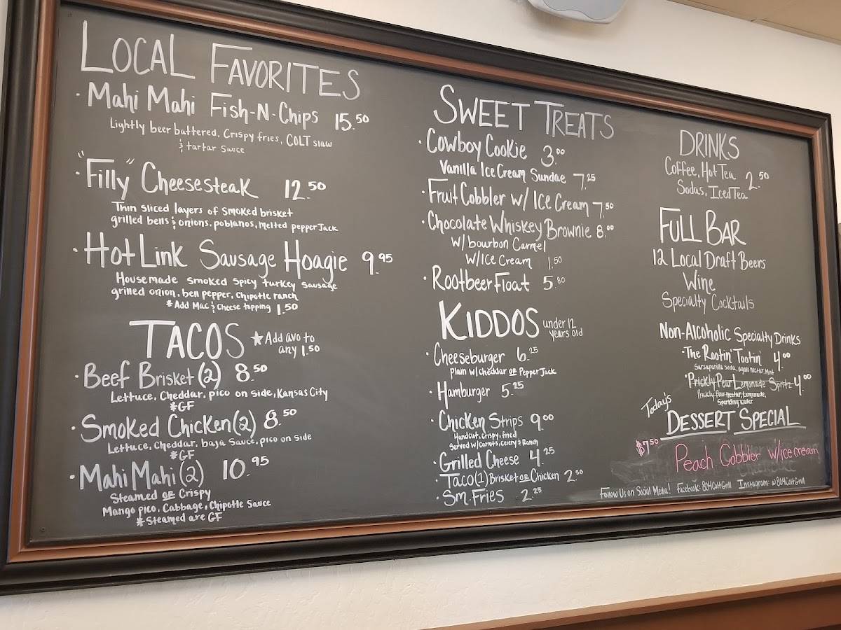 Menu at COLT Grill, BBQ & Spirits, Prescott Valley