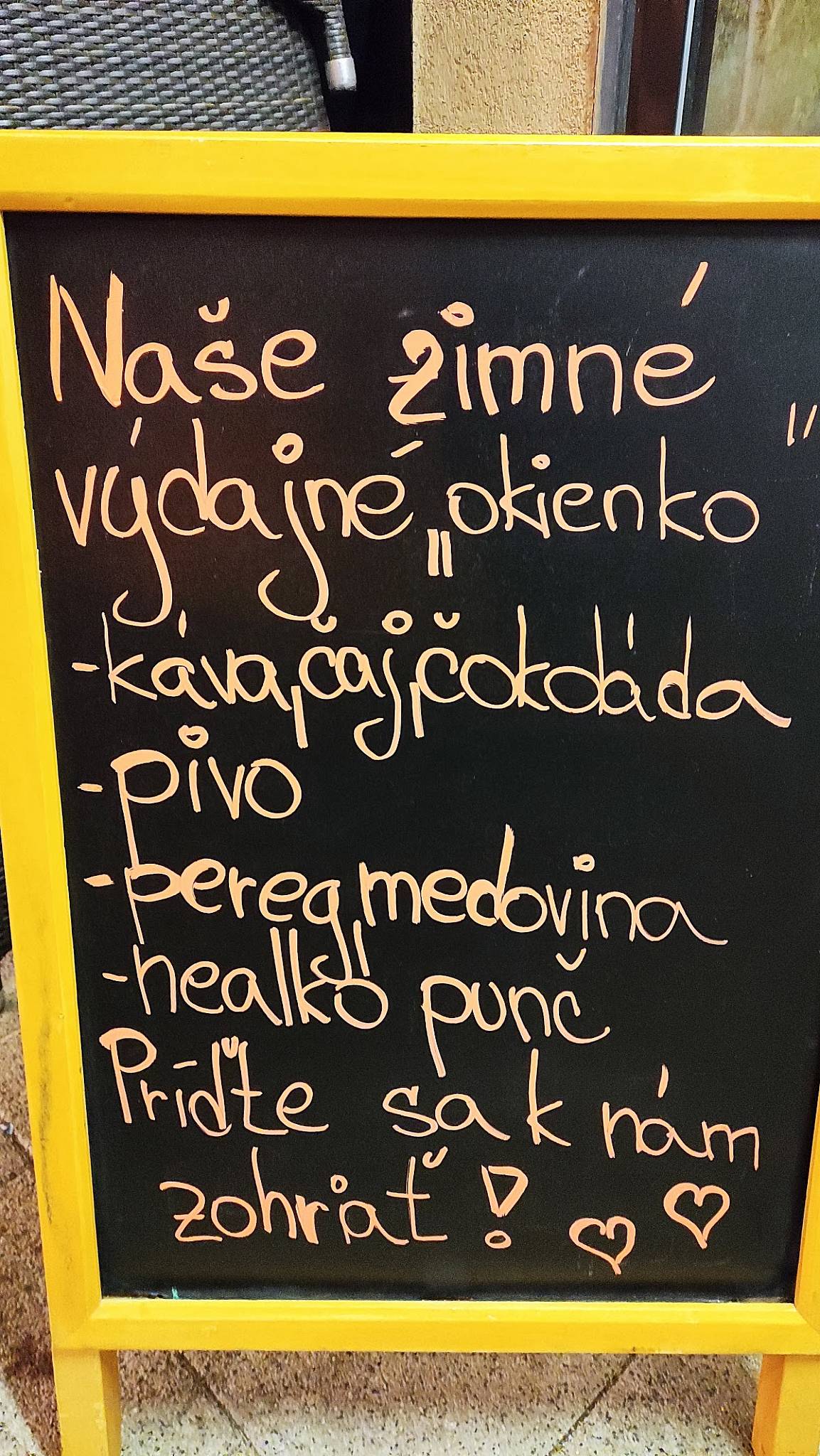Menu at Capri bar Snina, Snina