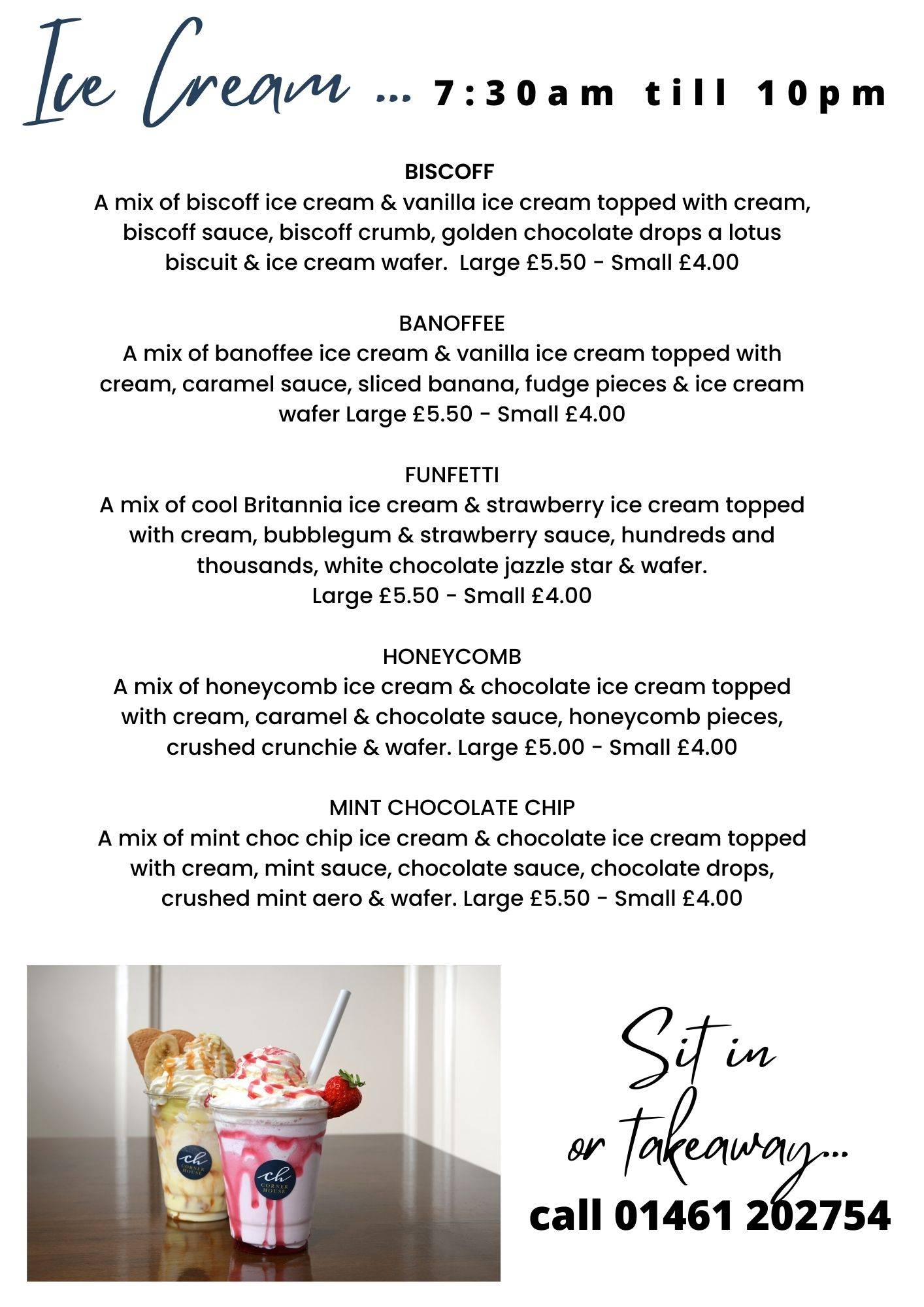 Menu at Corner House Hotel pub & bar, Annan