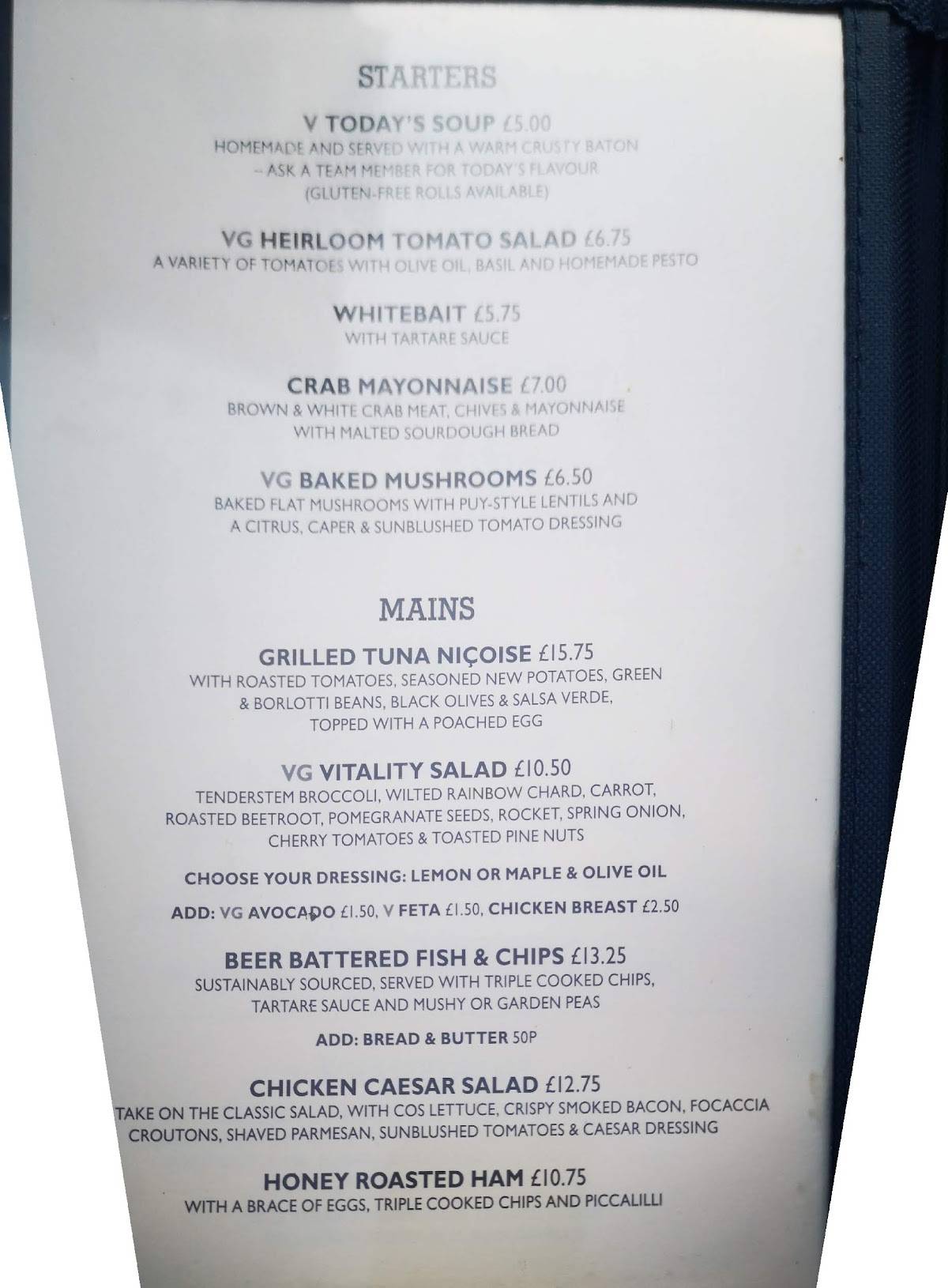 Menu at Hall & Woodhouse Portishead pub & bar, Portishead, 59 ...
