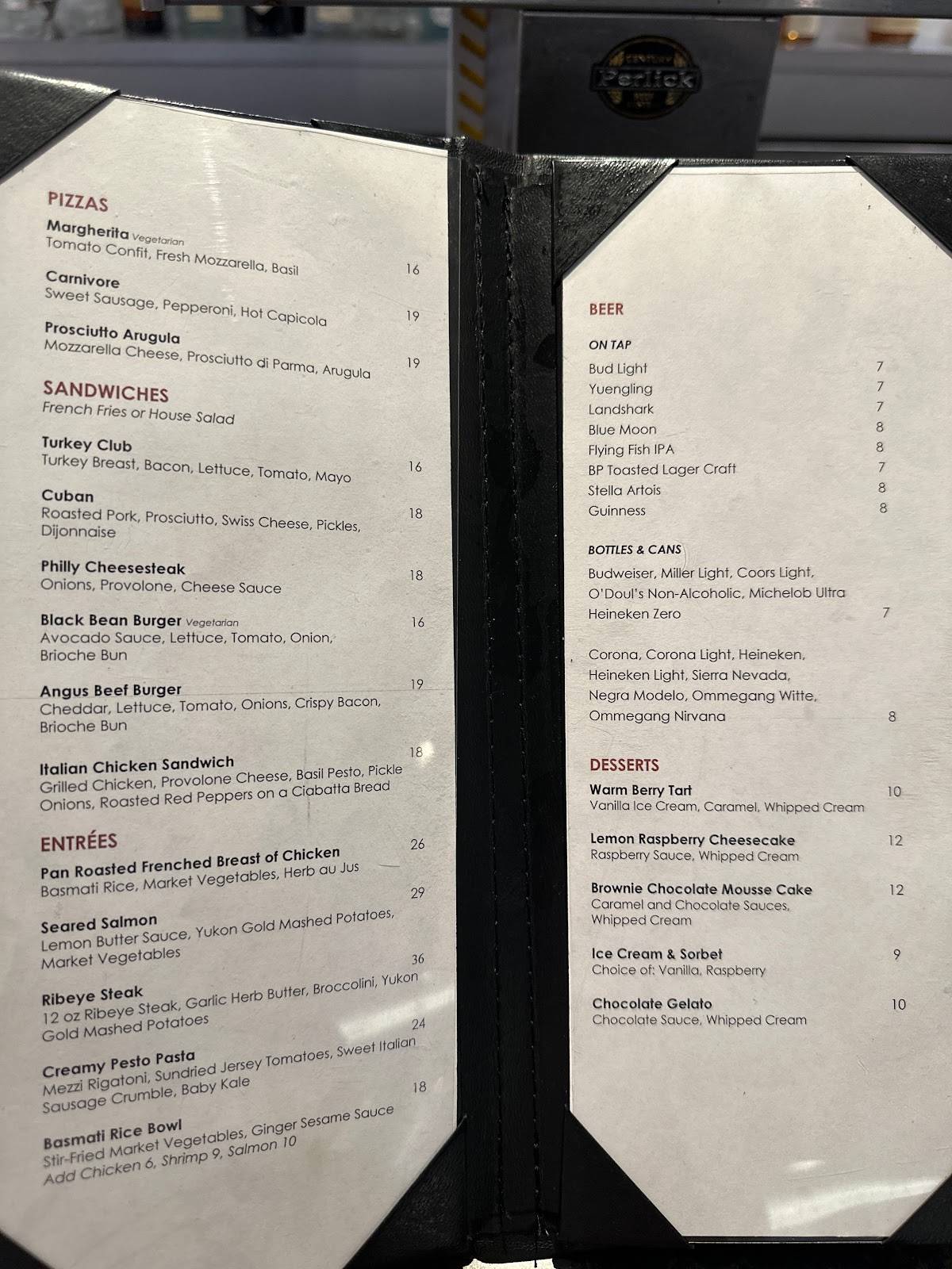 Menu at Ironbound pub & bar, Elizabeth