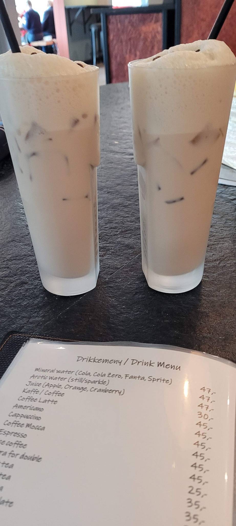 Menu at Kaia pub & bar, Tromsø