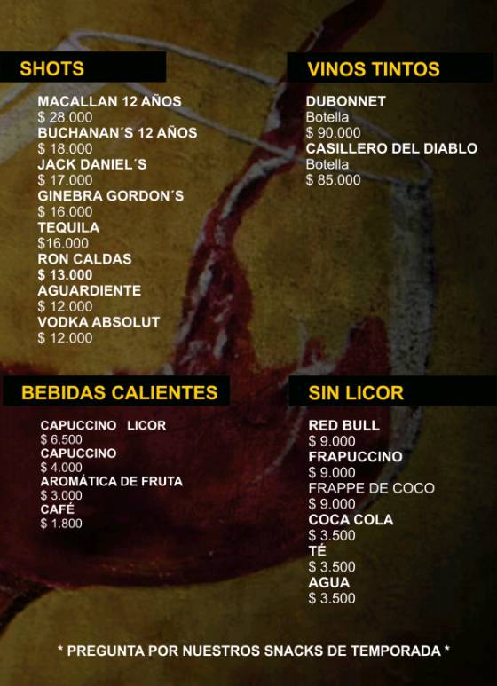 Carta de MIRANDA PUB, Bogotá