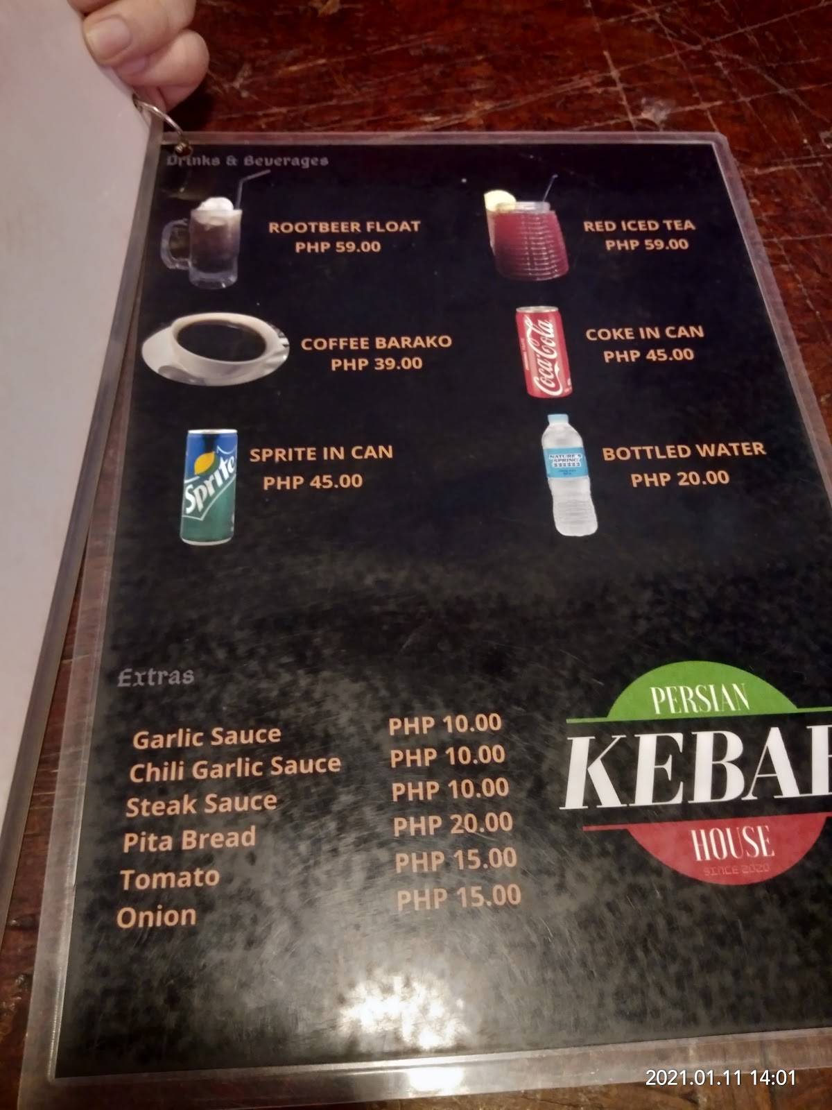 Carta del pub y bar Primera, Mariquina
