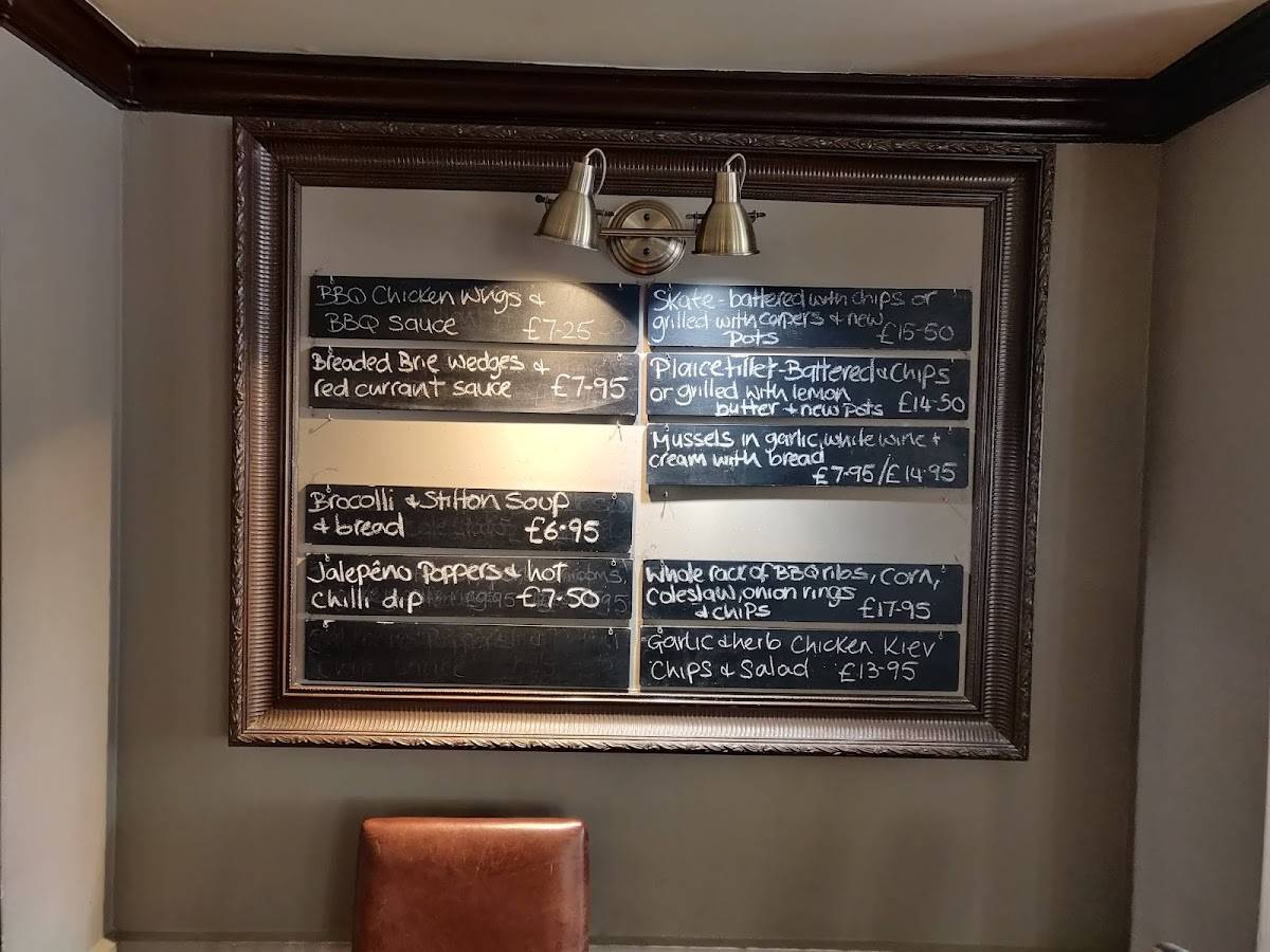 Menu at Prince of Wales Great Totham pub & bar, Maldon