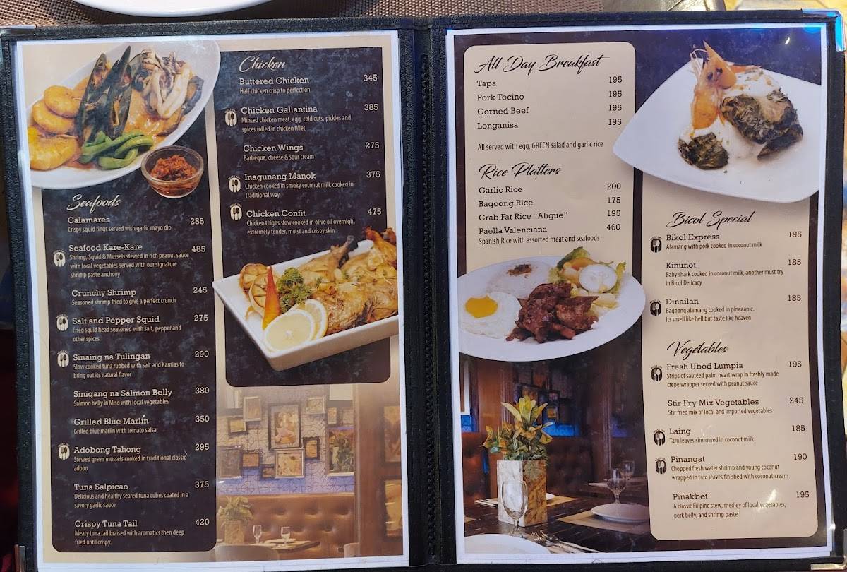 Menu at SOLEDAD RESTAURANT, Naga