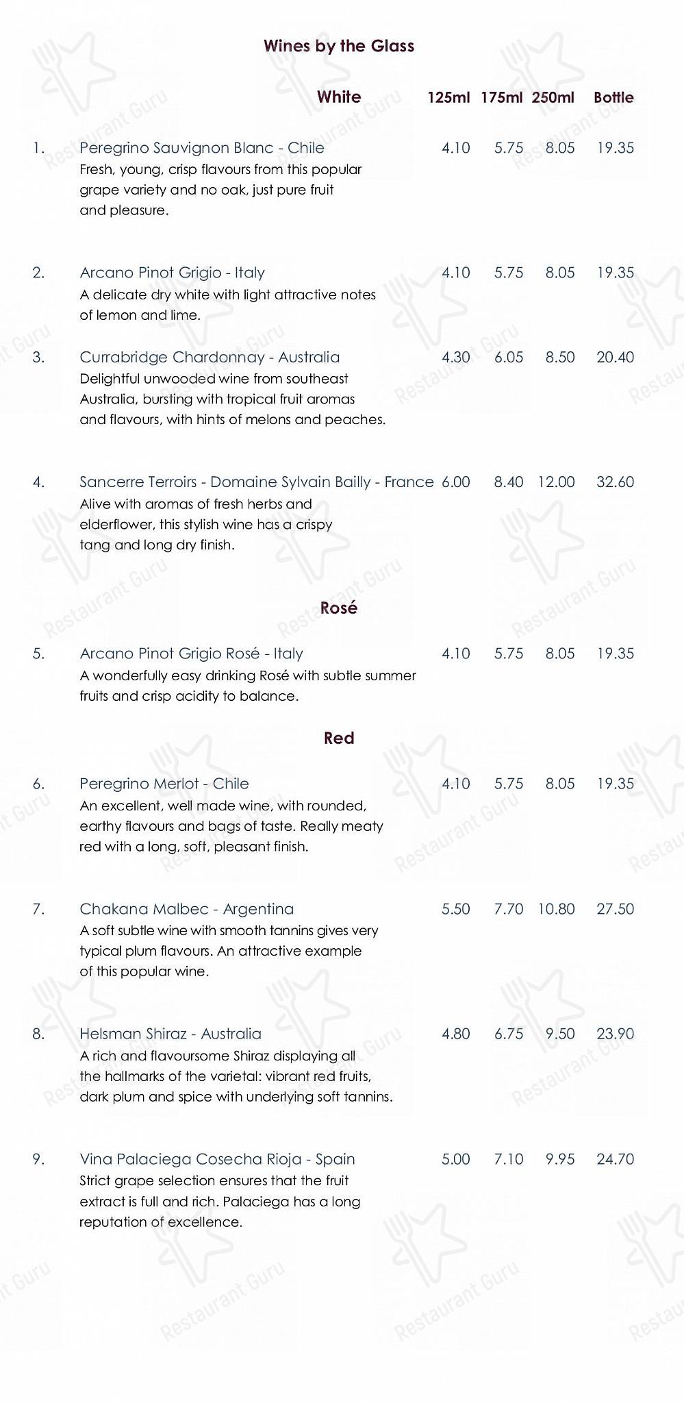 Menu at The Stapylton Arms pub & bar, Wass