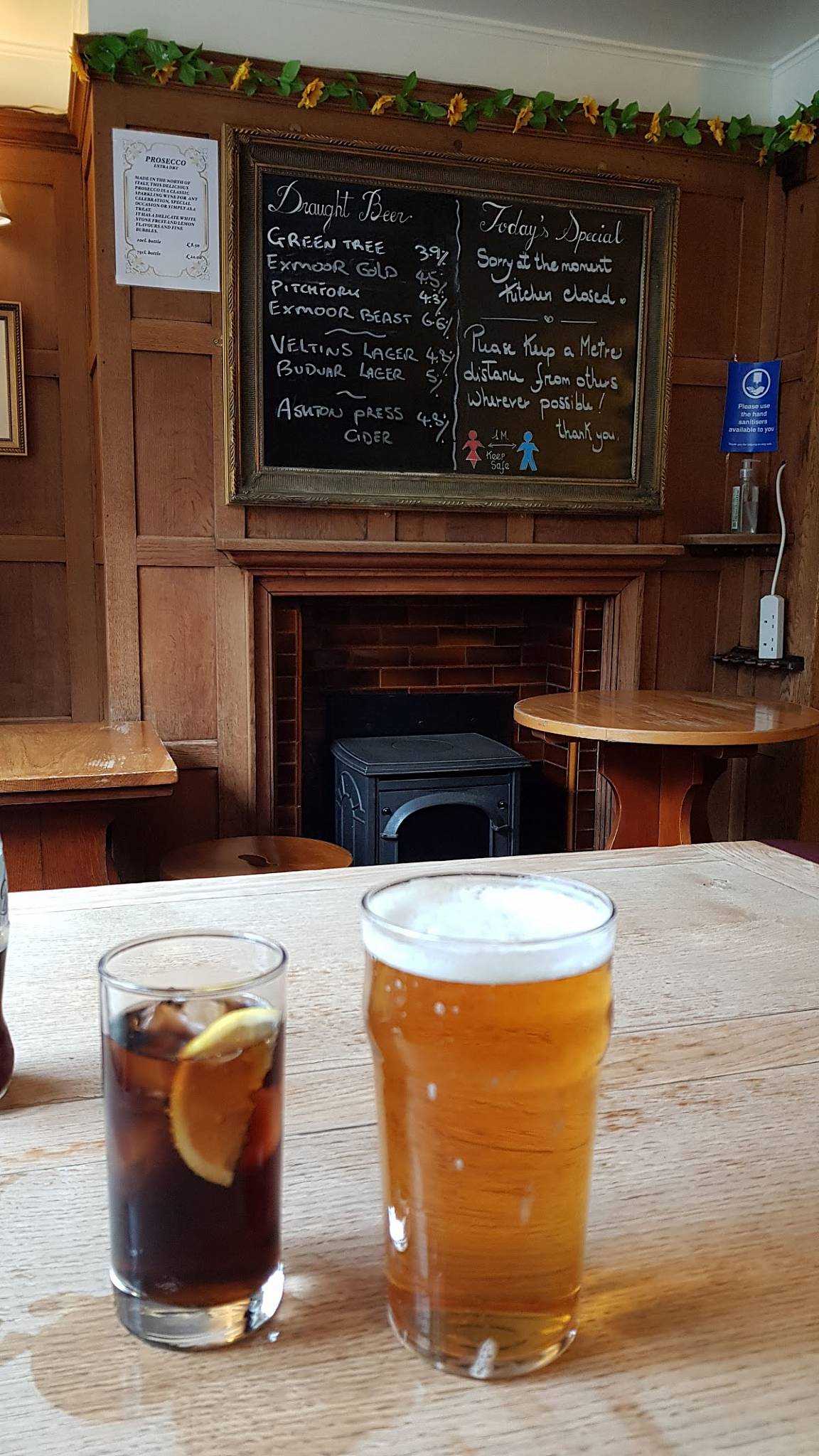 Menu at The Old Green Tree pub & bar, Bath