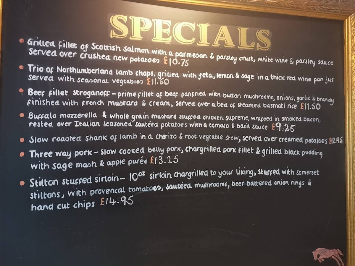 Menu at The Red Alligator pub & bar, Bishop Auckland
