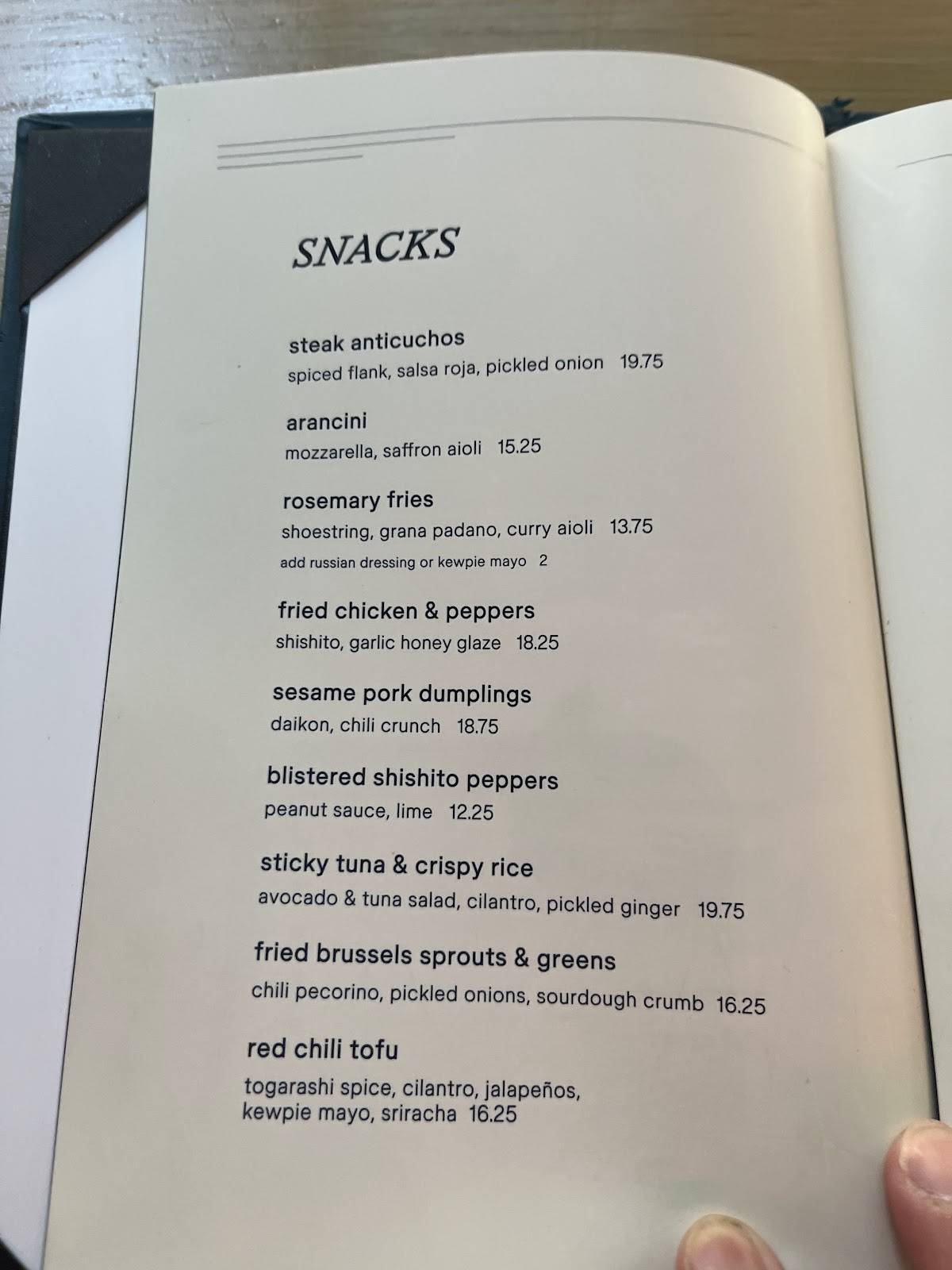 Menu at Walrus Pub & Beer Hall, Toronto