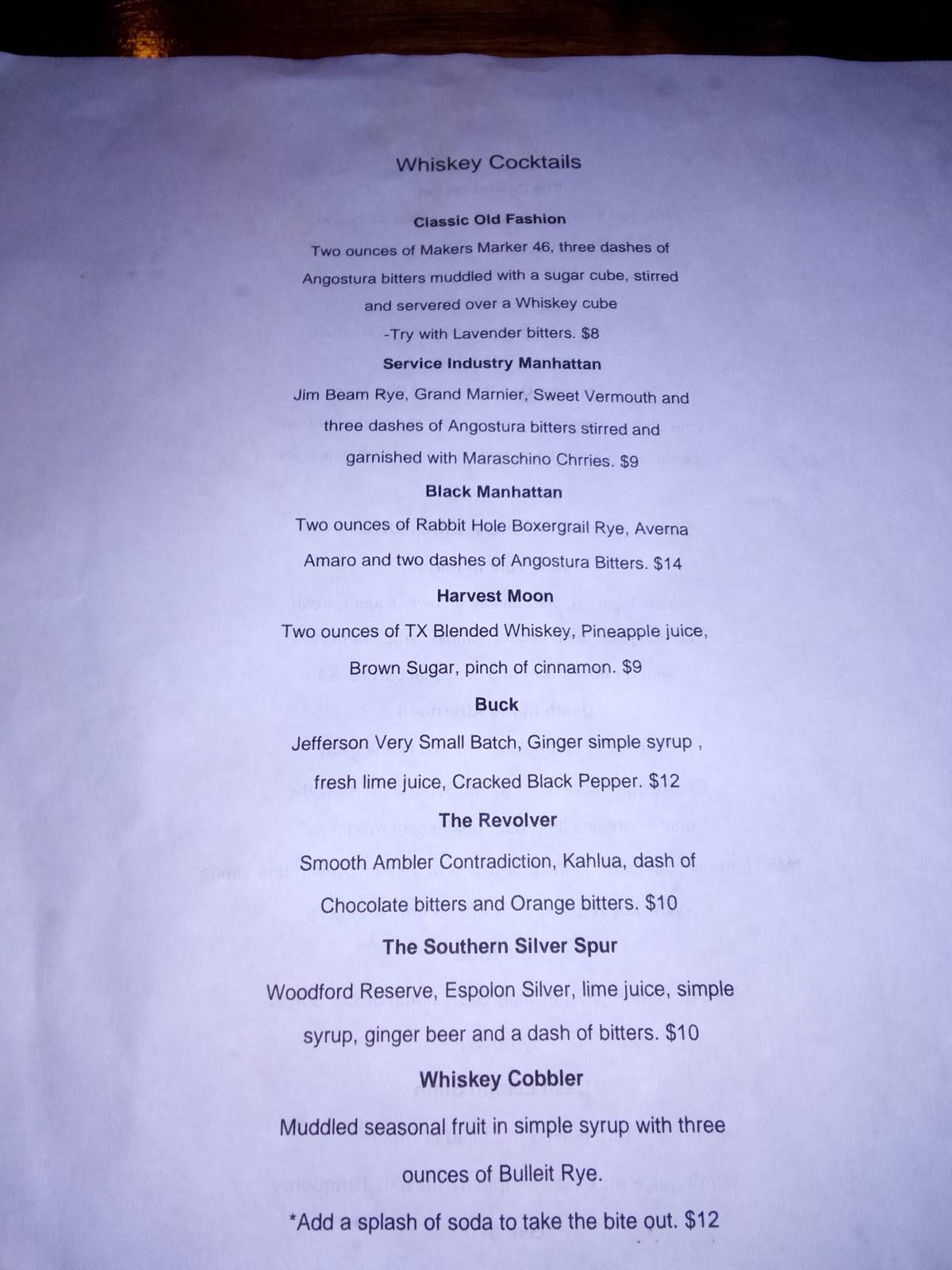 Menu at Whiskey Kitchen pub & bar, Columbia