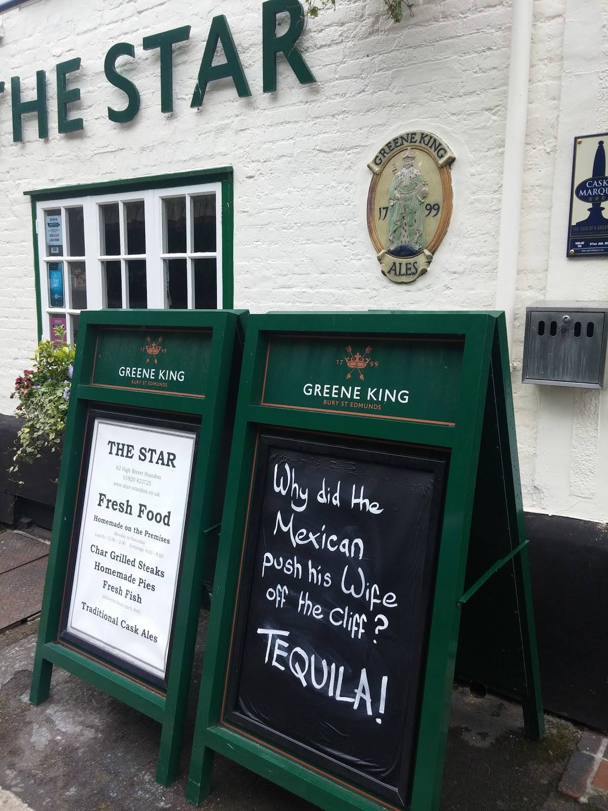 Menu at The Star pub & bar, Puckeridge