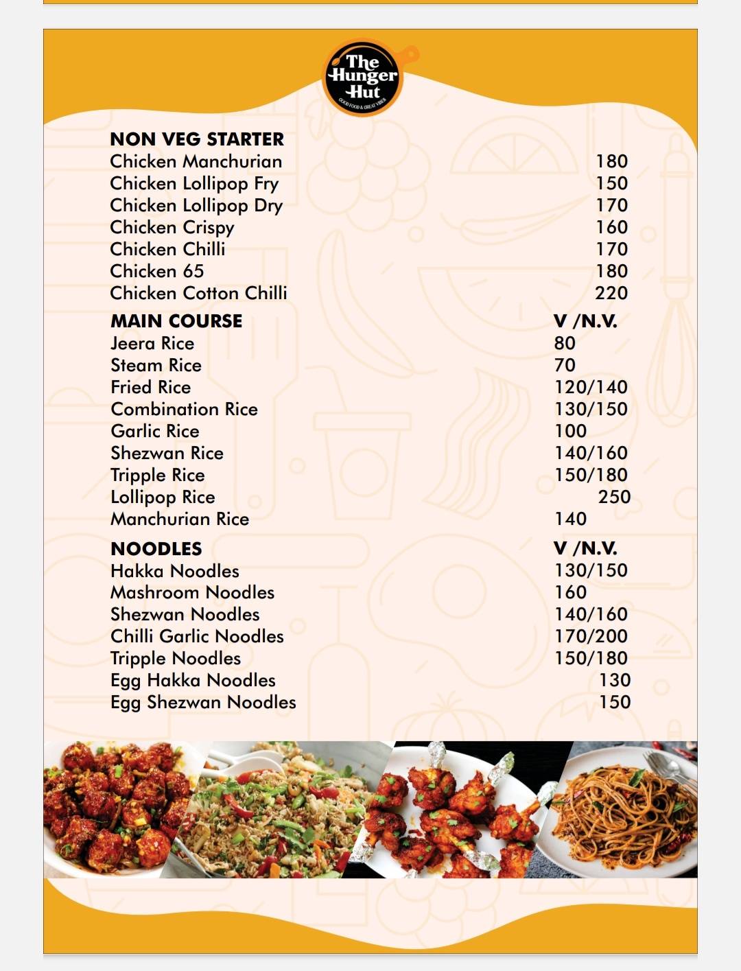 Menu at The Hunger Hut, Pune