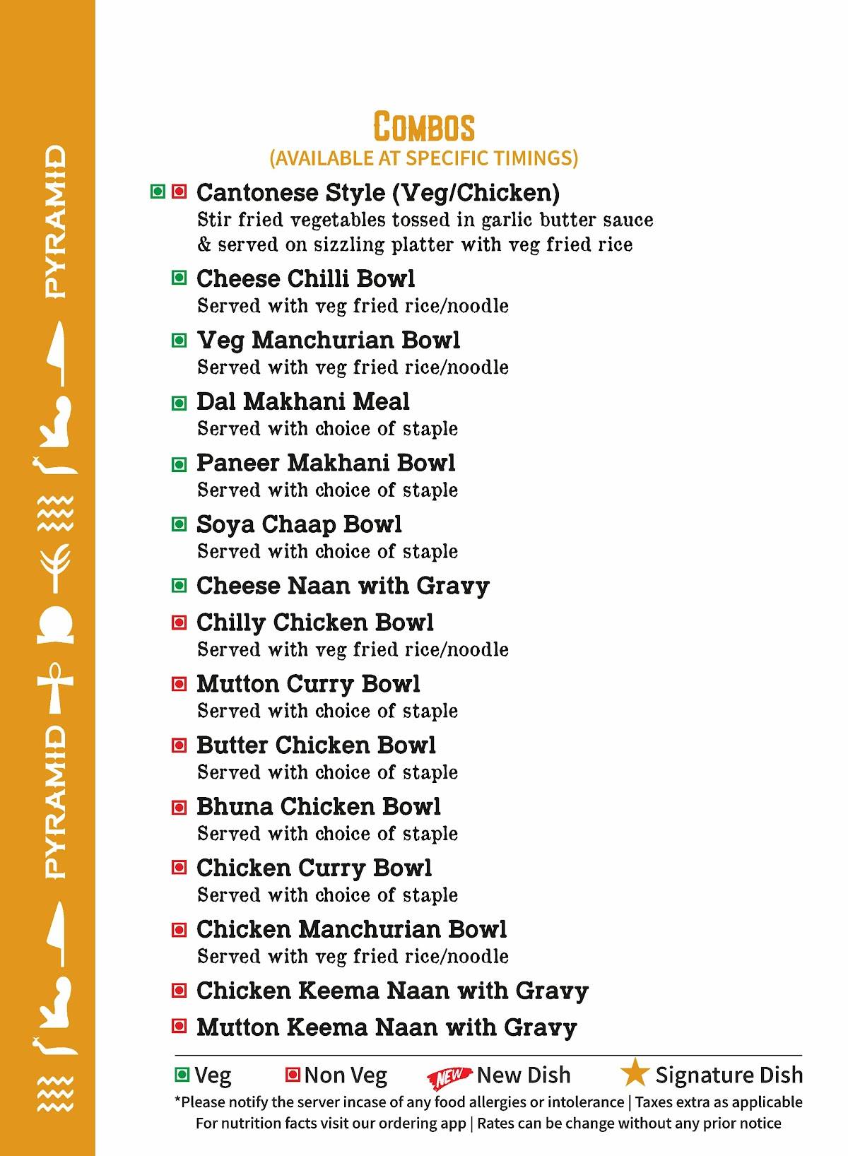 Menu at Pyramid Jalandhar Micro Brewery Best Nightclub Banquet Hall ...