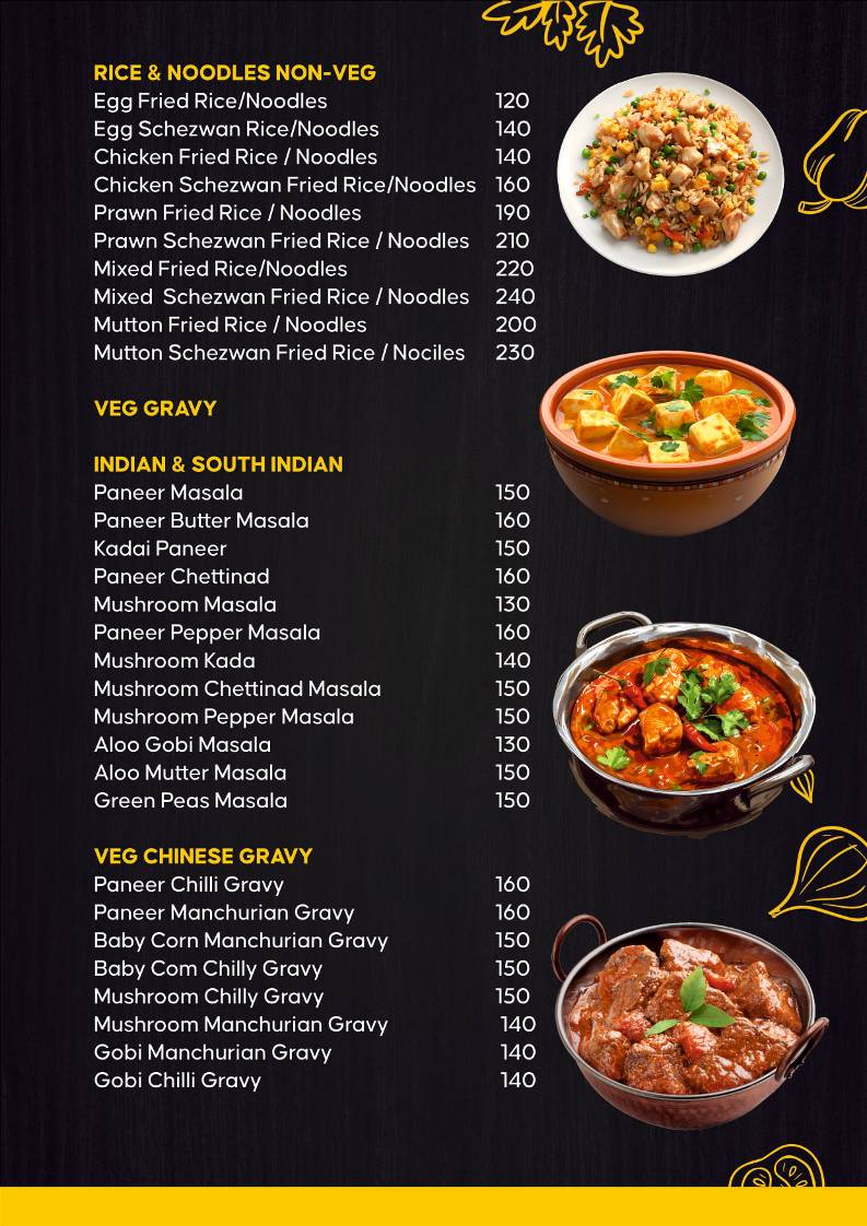 Menu at QT KITCHEN, Coimbatore