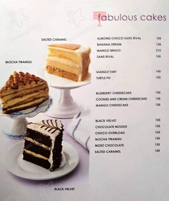 Menu at Conti's Bakery & Café, Quezon City, Ayala Fairview Terraces ...