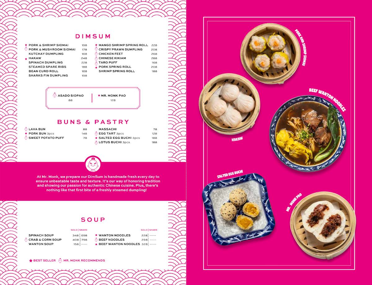 Carta del restaurante Mr. Monk Dim Sum & Chinese Roast (Eastwood ...