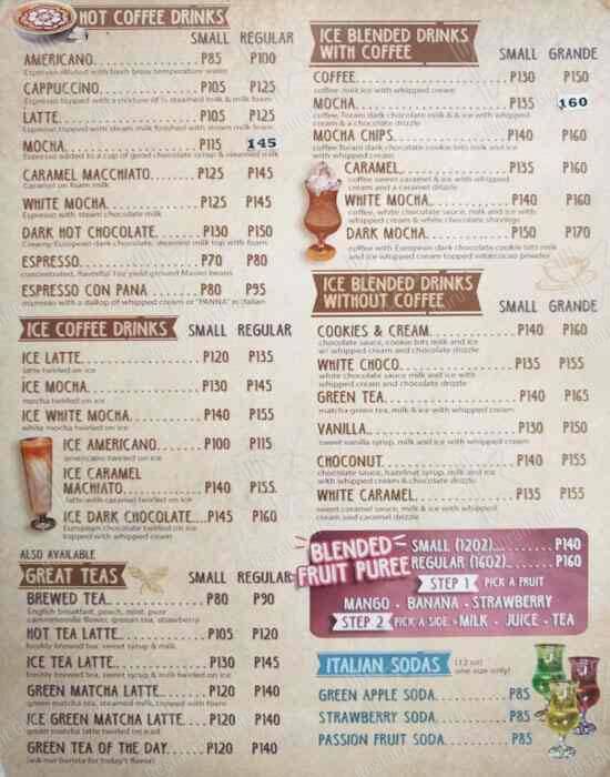 Menu at R Cafe, Quezon City, P3F4+Q8G