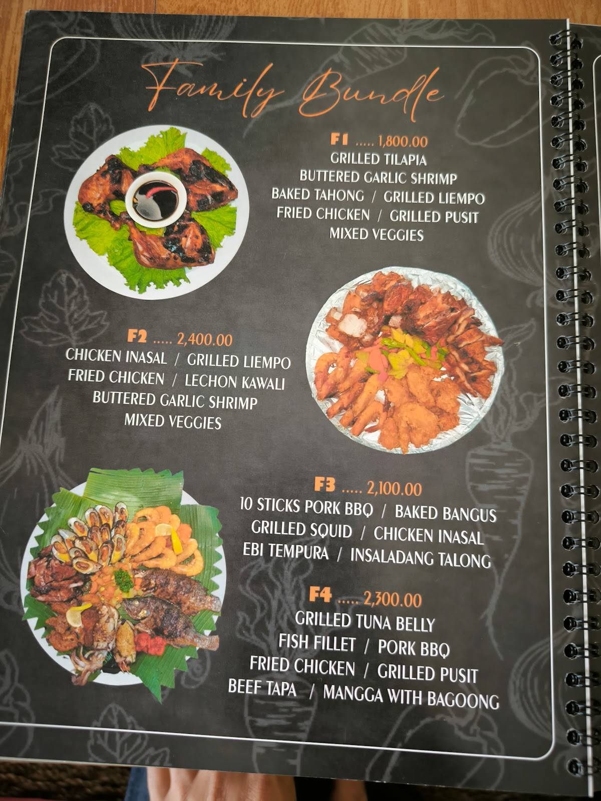 Menu at Raku's Grill and Restaurant, Limay