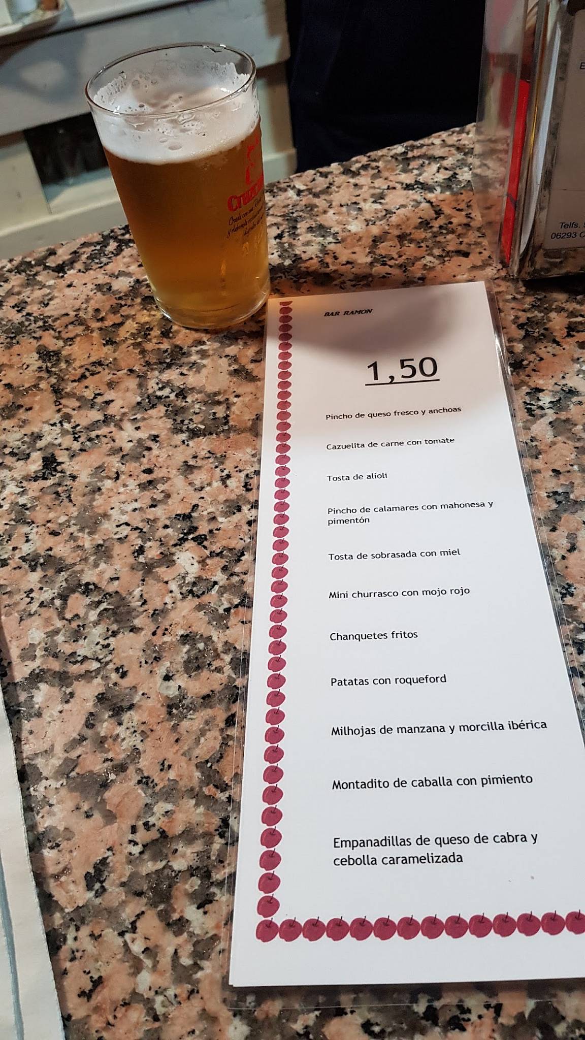 Carta de Ramón Bar, Cabeza la Vaca