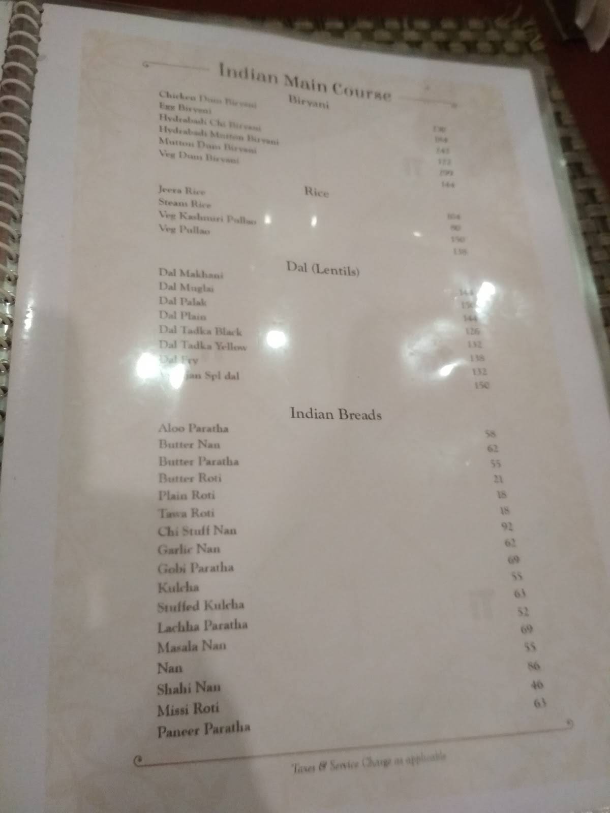 Menu at Vyanjan Restaurant, Ranchi, HEC Town Ship