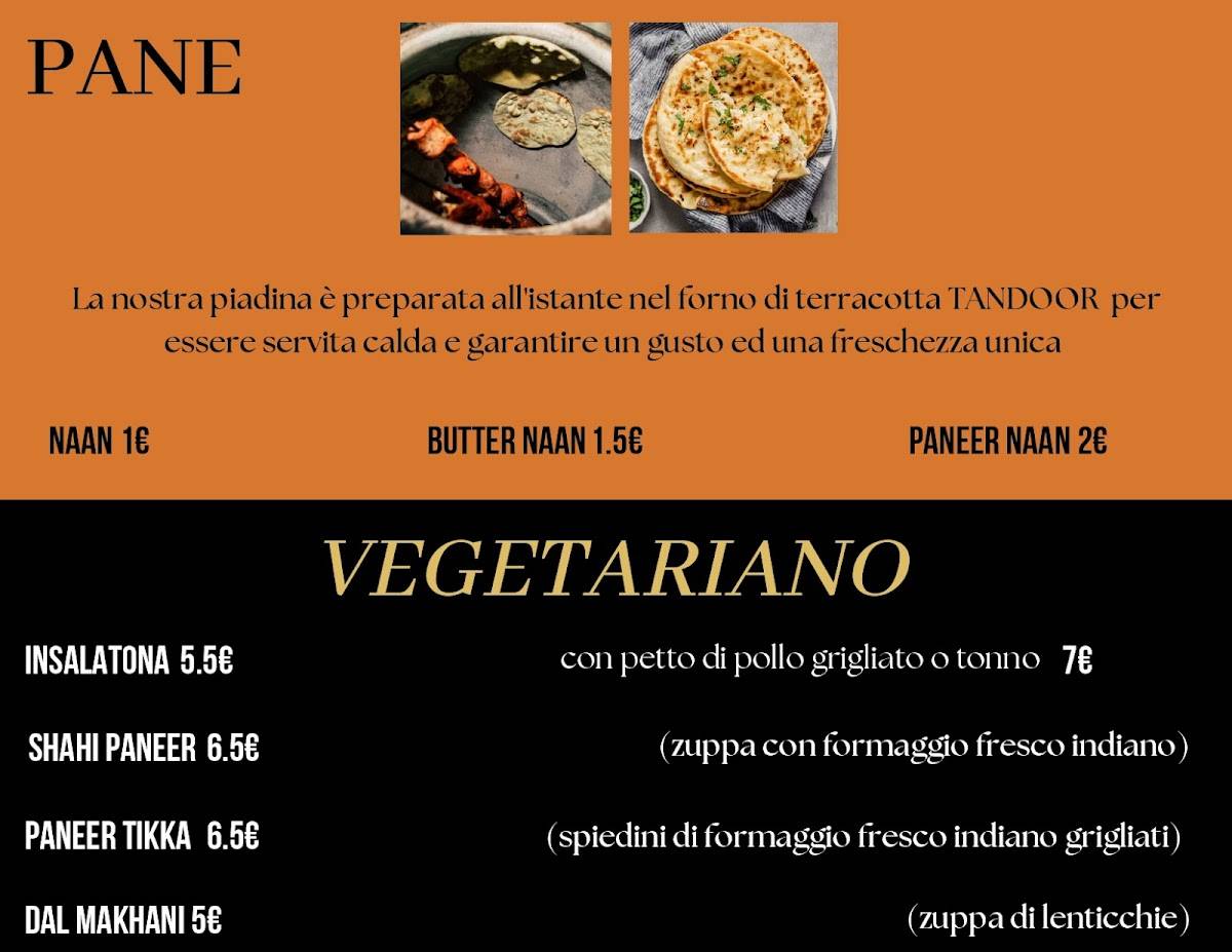 Menu da Rattu's Kebab & Indian Food ristorante, Roma