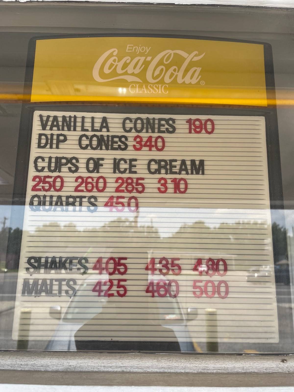 Menu at Rebel Dip restaurant, Gulfport