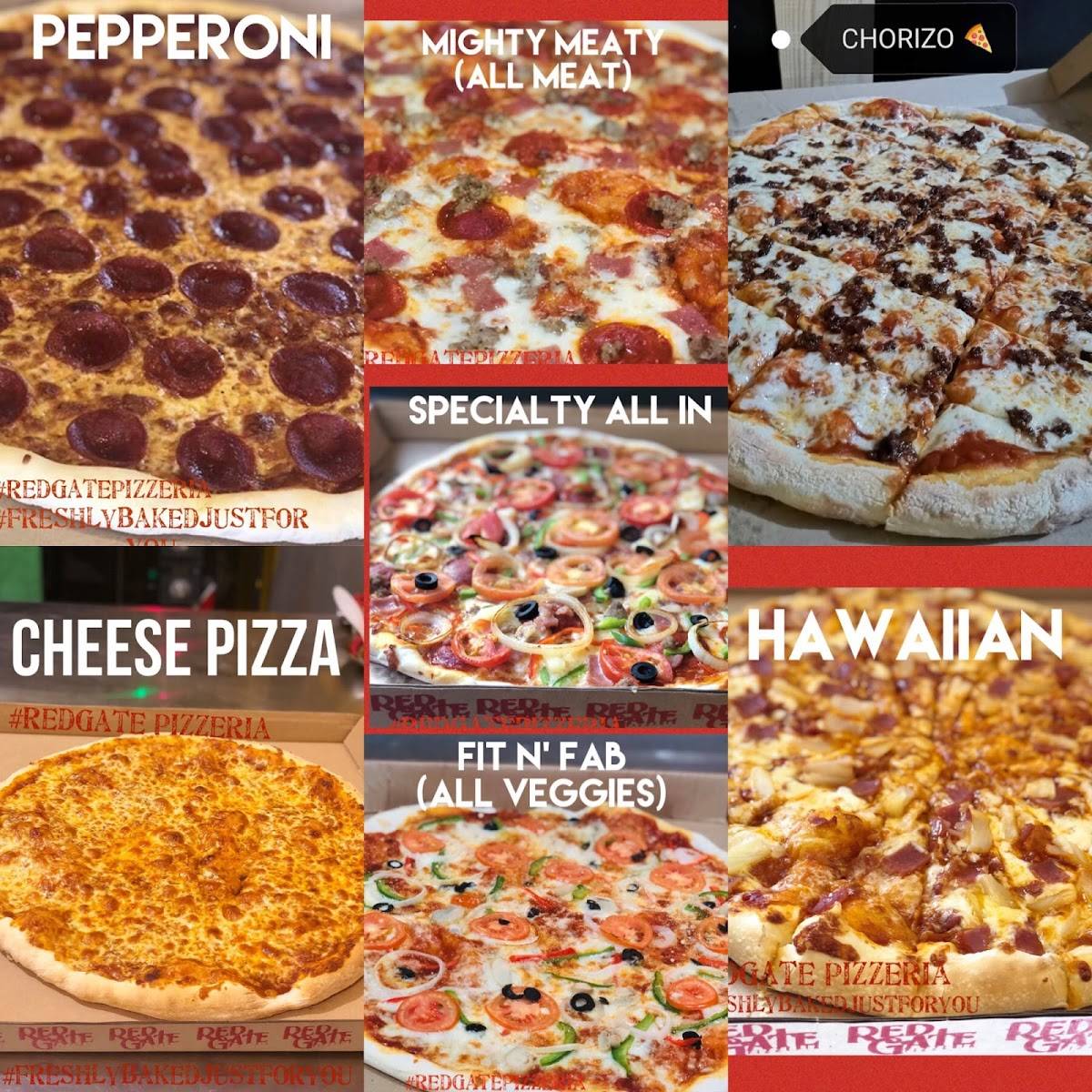 Menu at RedGate Pizzeria, Cebu City