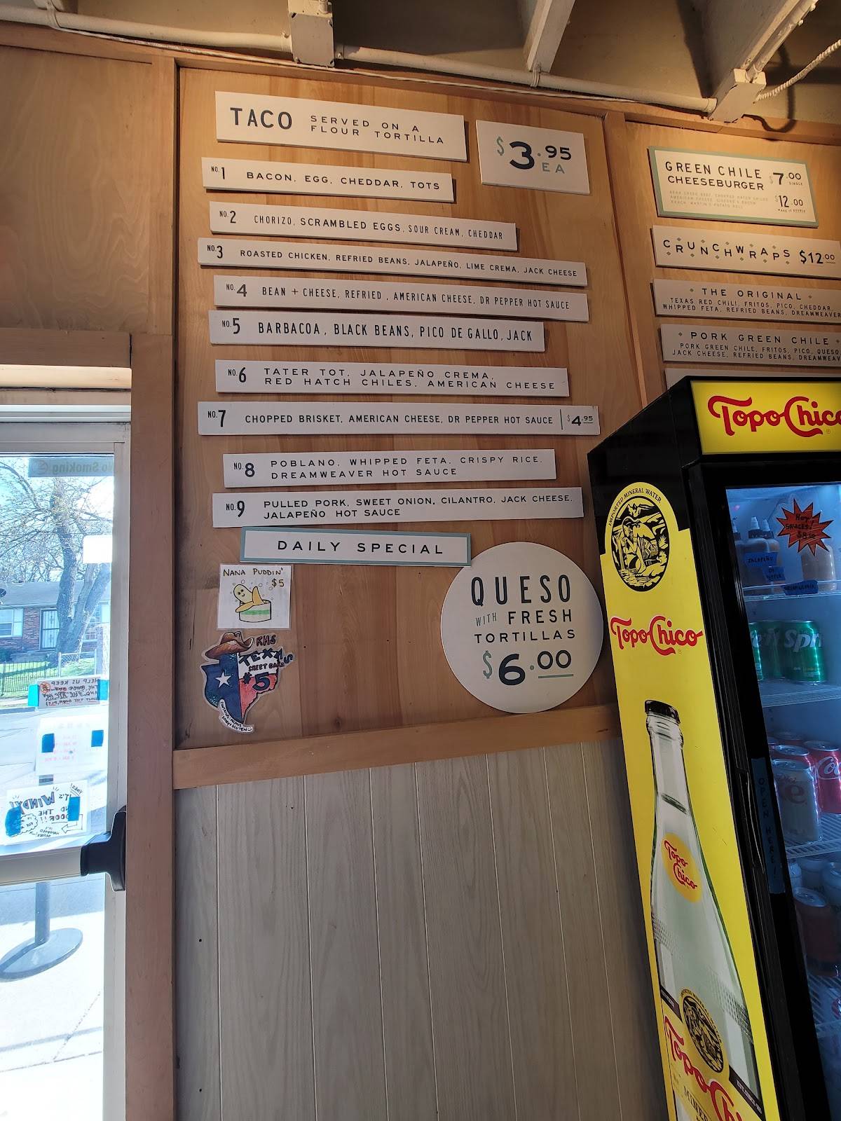 Menu at Redheaded Stranger restaurant, Nashville
