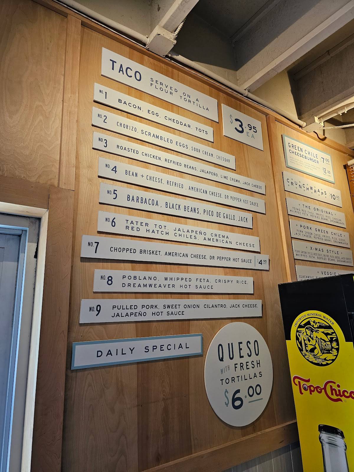 Menu at Redheaded Stranger restaurant, Nashville